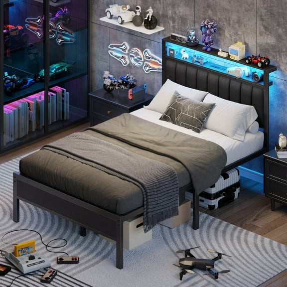 Towallmark 14" Full Metal Bed Frame with Tool-Less Assembly, Reinforced ...