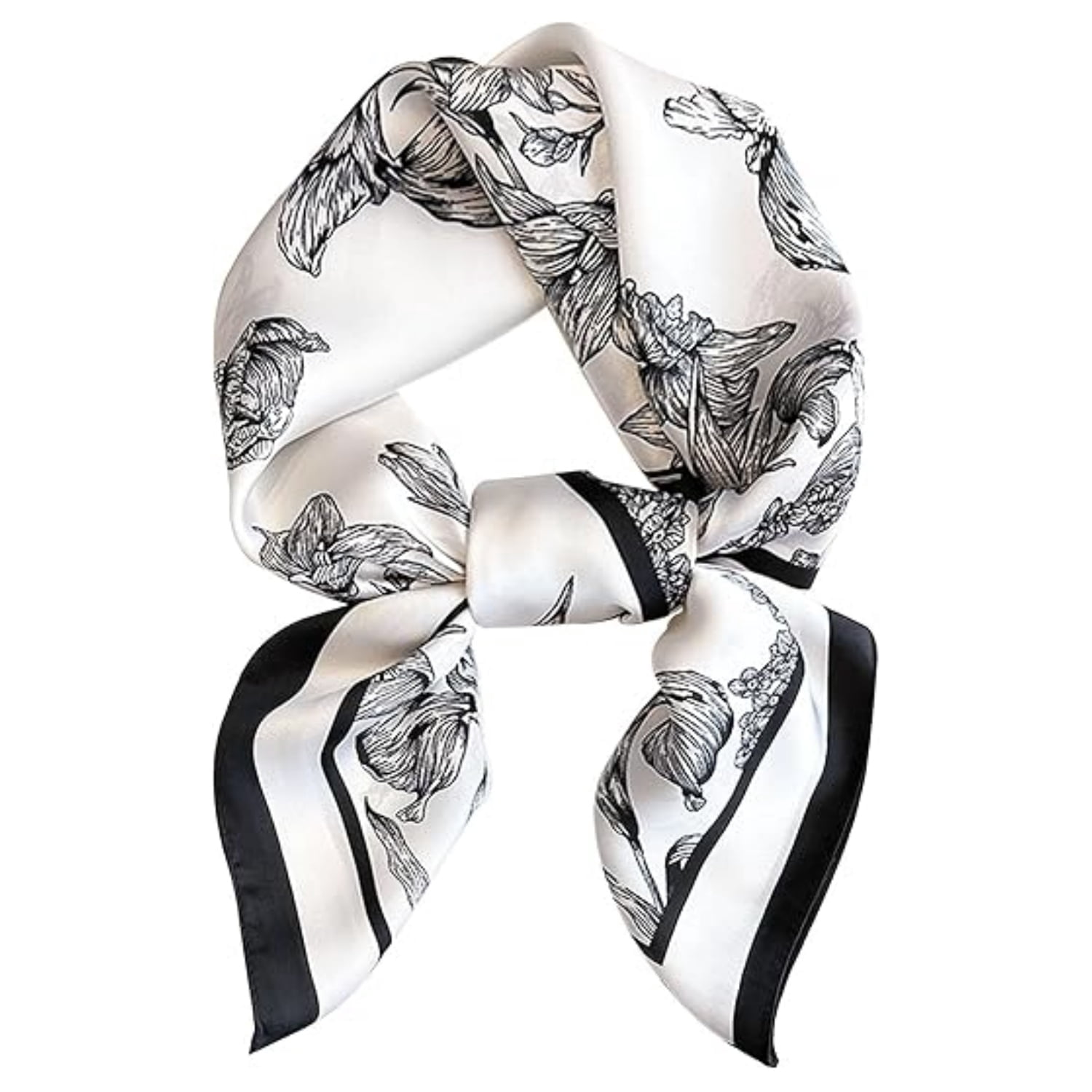 Satin Bandanas Head Scarf For Women Hair Scarves Accessories ...