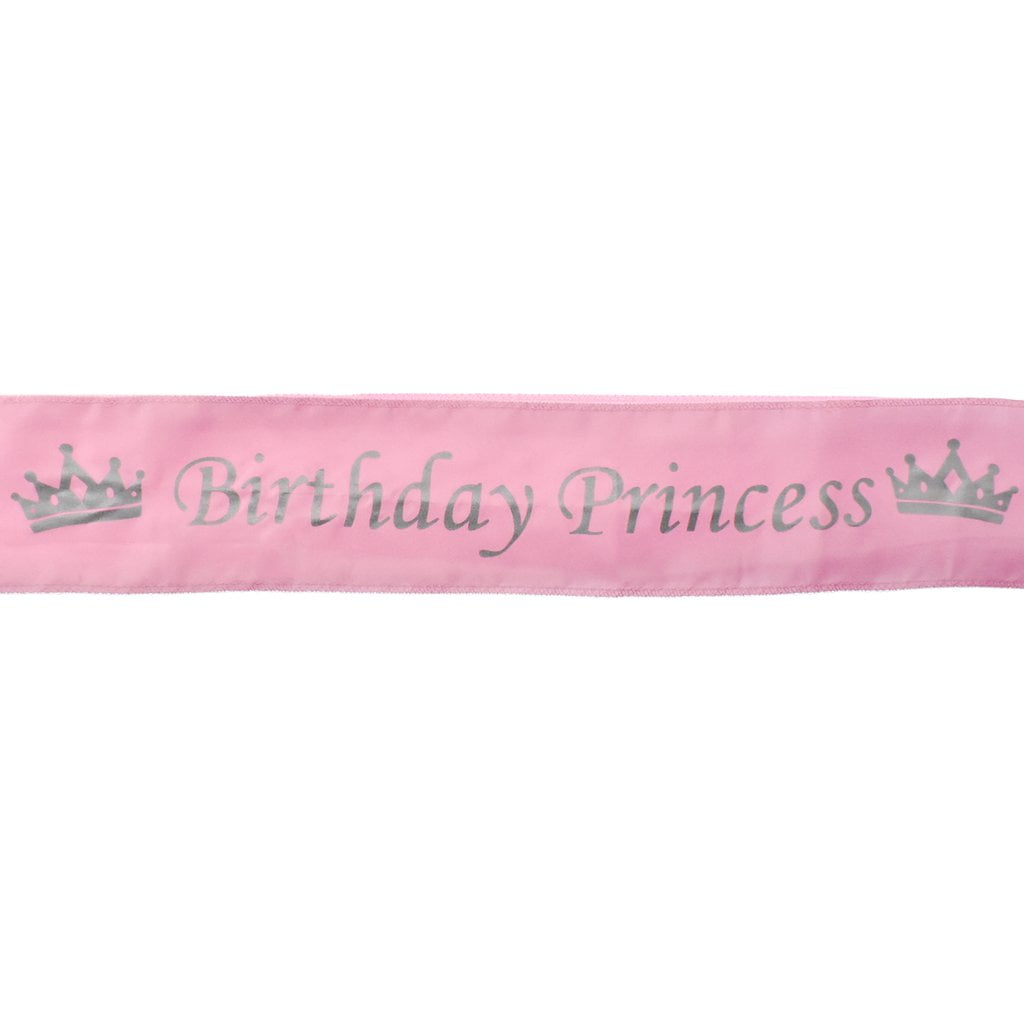 Satin Birthday Princess Sash, 29-Inch - Light Pink - Walmart.com