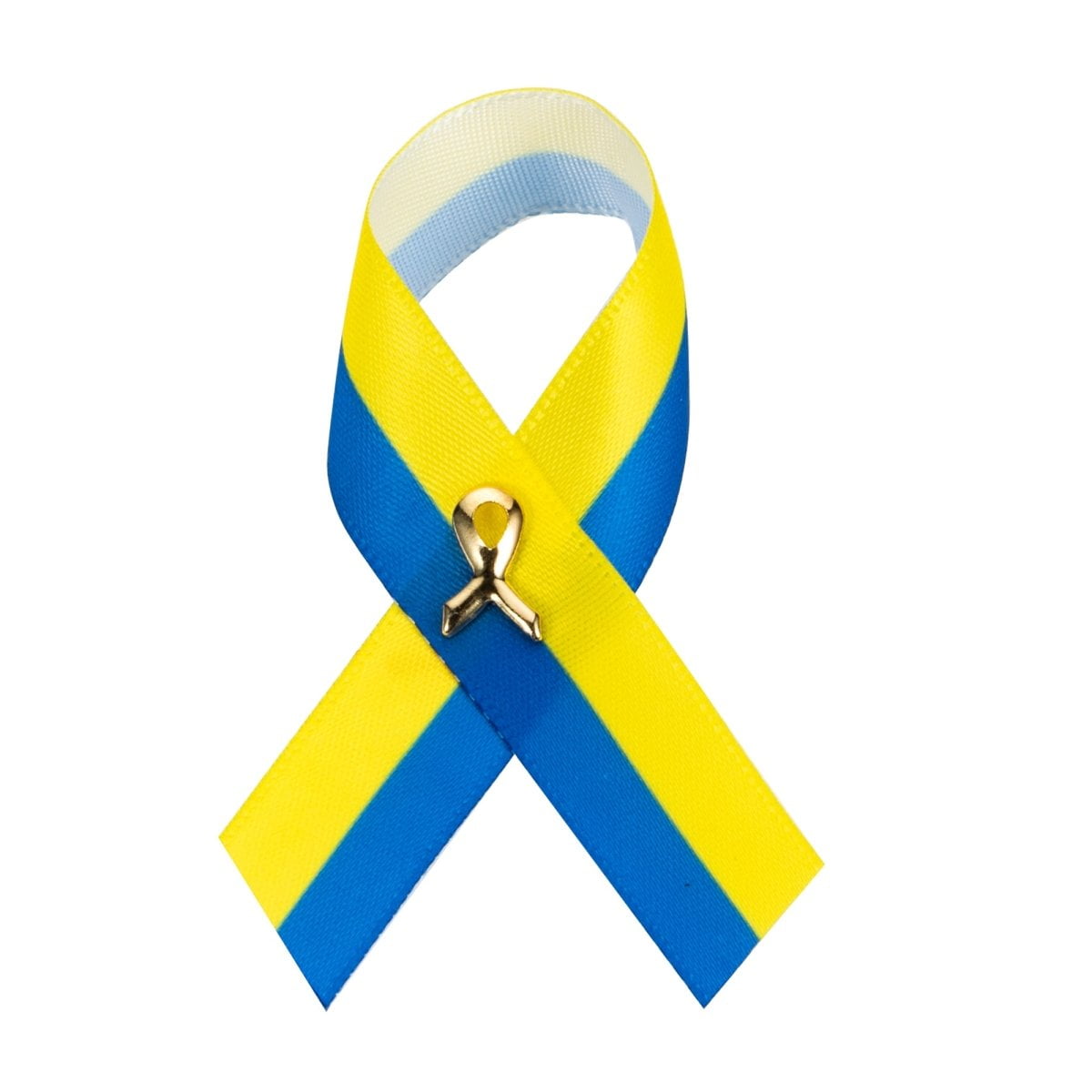 Satin Blue & Yellow Ribbon Pins - Walmart.com