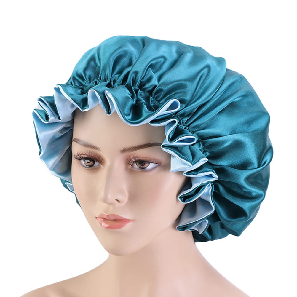 Satin Bonnet Beauty Hat Roomy Bonnet Stretch Headbands for Women Woman ...