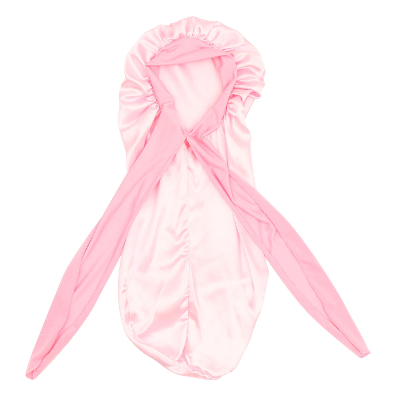 Satin Bonnet Cap Long Large Elastic Band Sleeping Hat Hair Protection ...