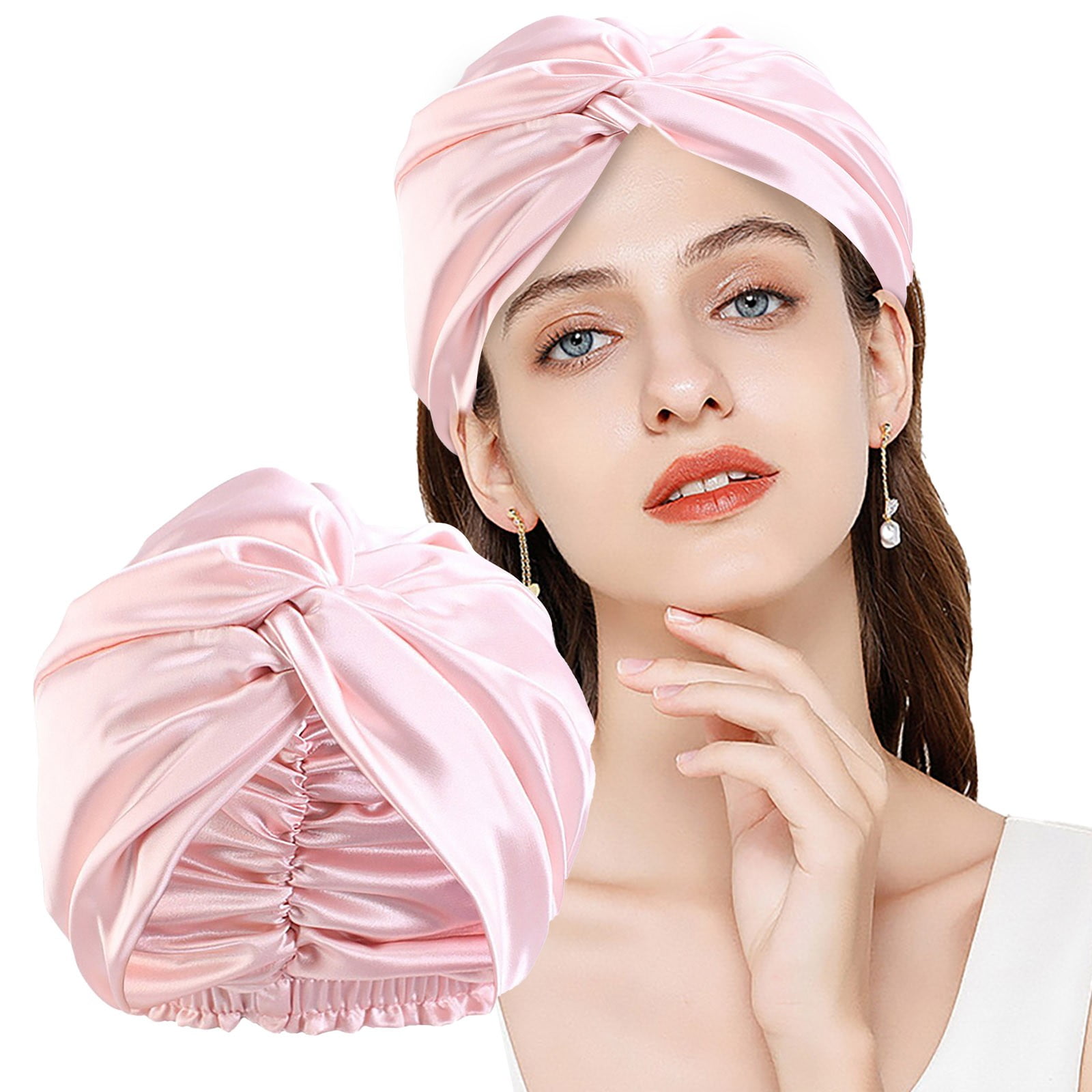 Satin Bonnet Sleep Cap for Women - Extra Large Reversible Adjustable ...
