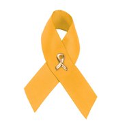 Satin Red & Yellow Ribbon Pins - Walmart.com