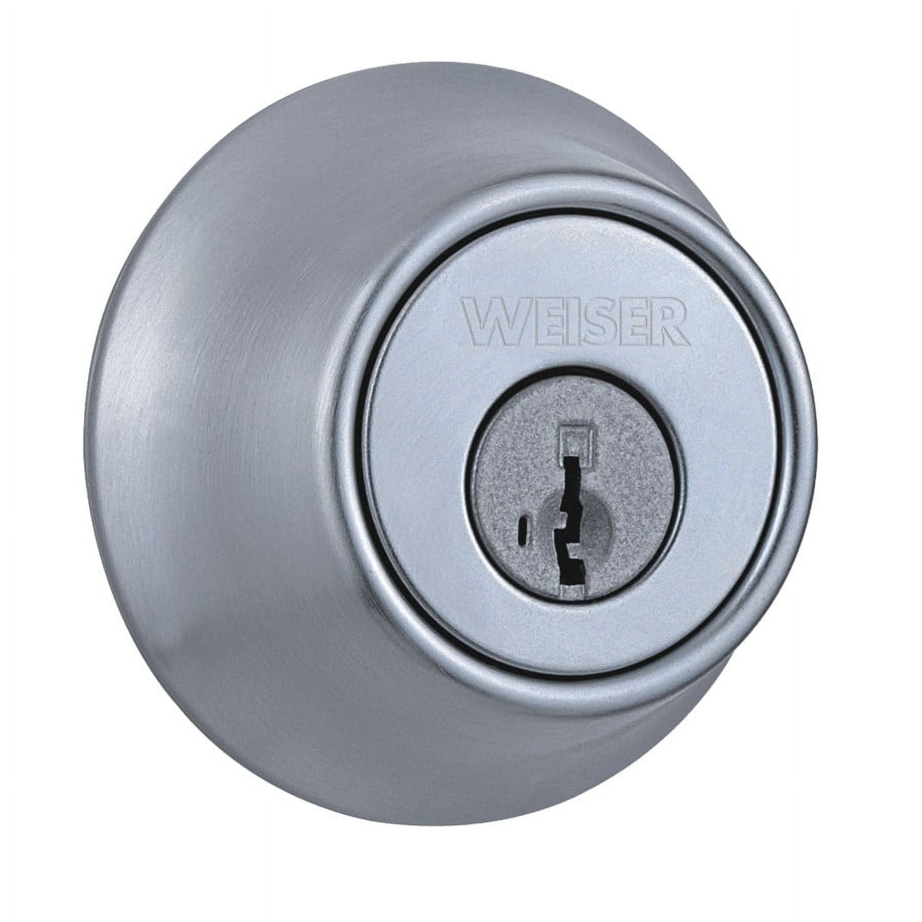 Satin Chrome Single Cylinder Elements Smart Key Deadbolt Lock - Walmart.com