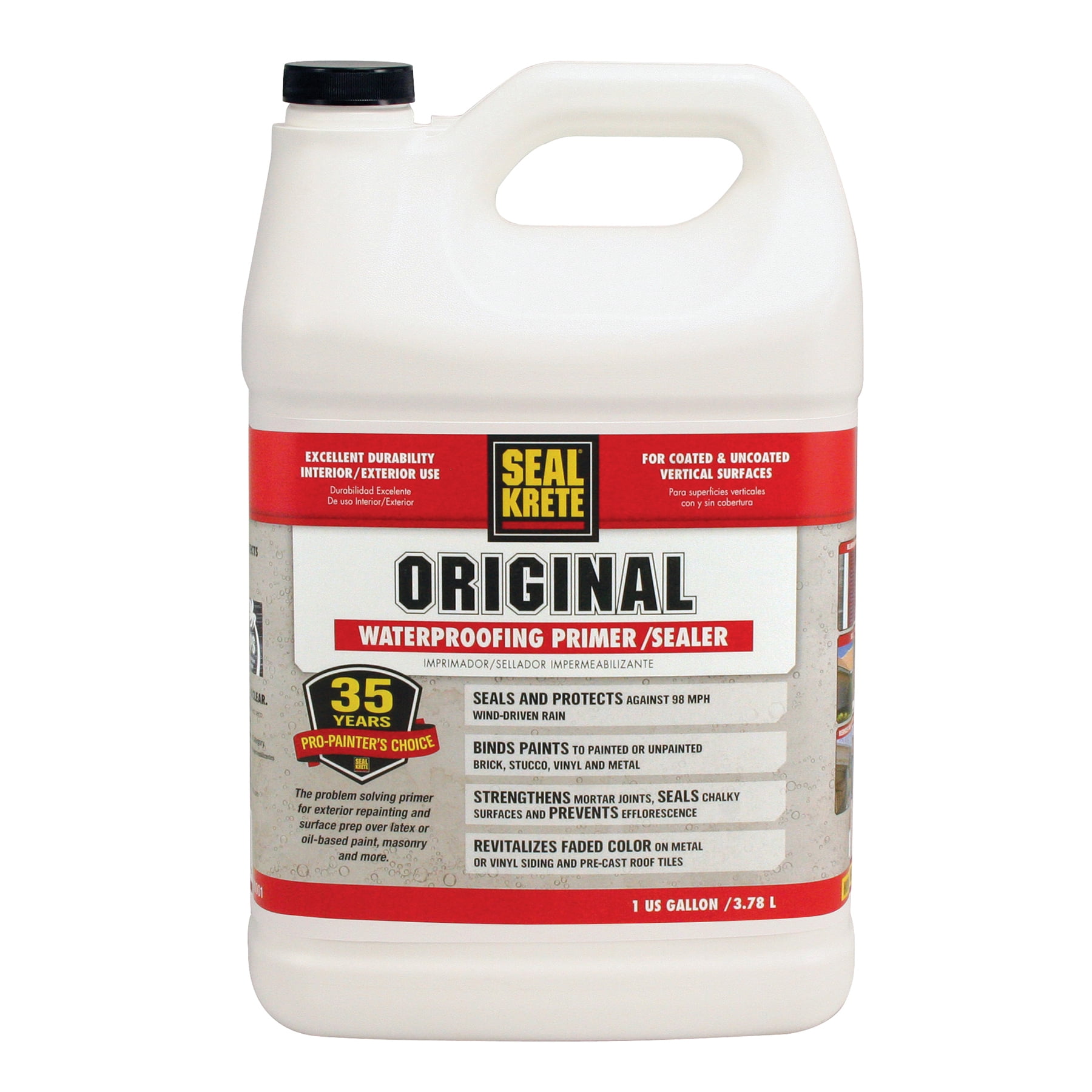 Satin Clear, Seal-Krete Original Concrete Waterproofing Primer Sealer ...