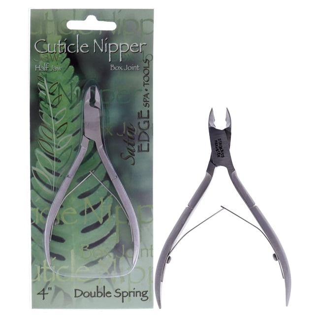 Satin Edge Cuticle Nipper Double Spring - Half Jaw, 4 Inch Nippers ...