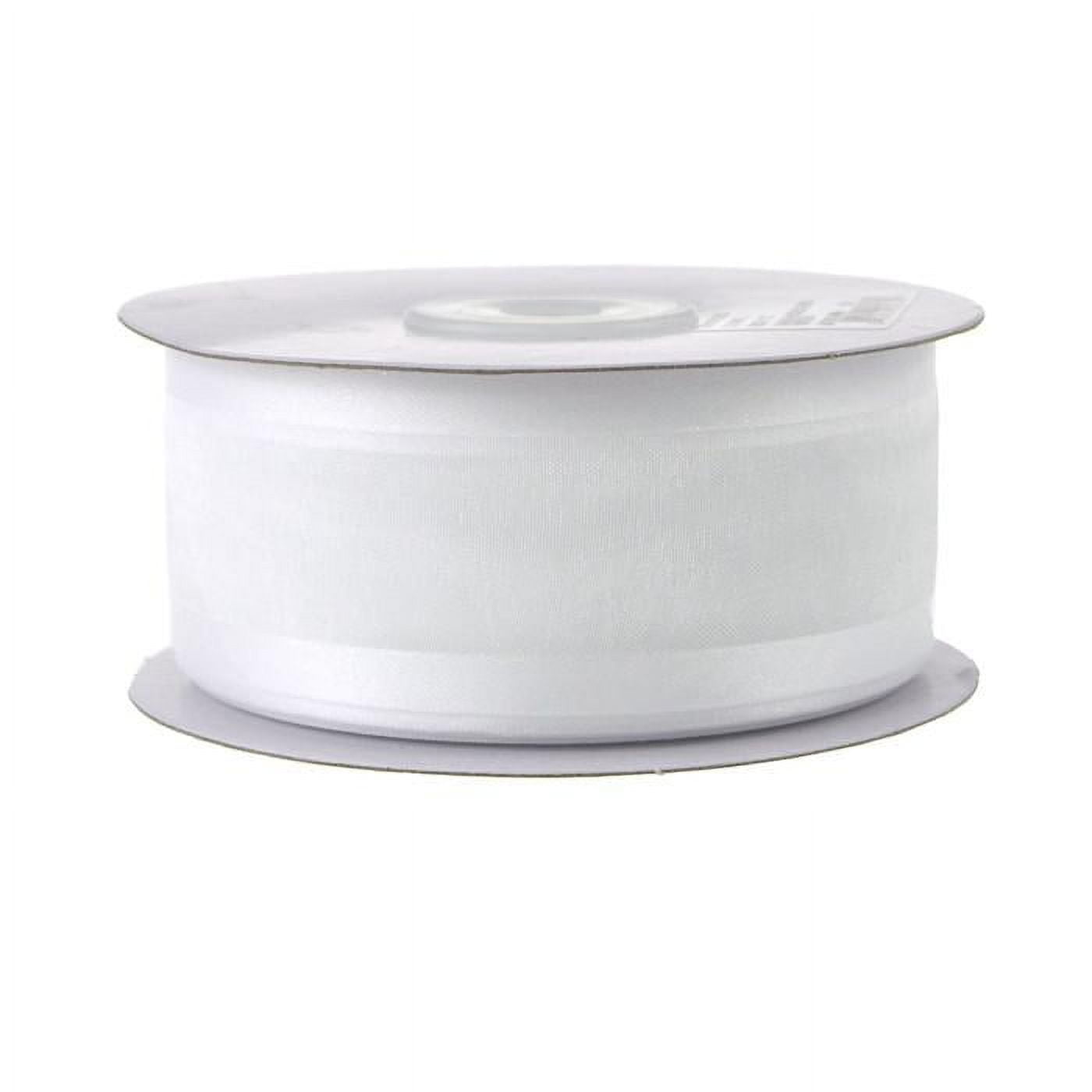 Satin Edge Sheer Organza Ribbon, 1-1/2-Inch, 25-Yard, White - Walmart.com