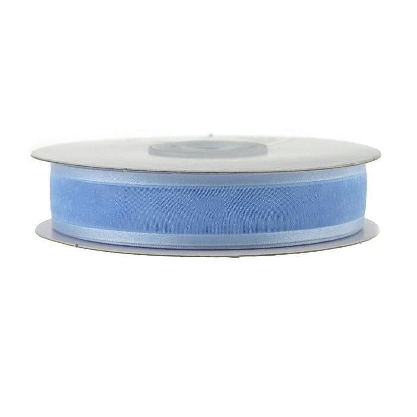 Satin-Edge Sheer Organza Ribbon, 7/8-Inch, 25-Yard - Light Blue ...