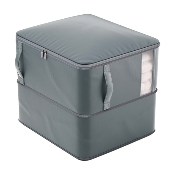 Satin Fabric Compression Storage Organizer Bag for Bedding Clothes and ...