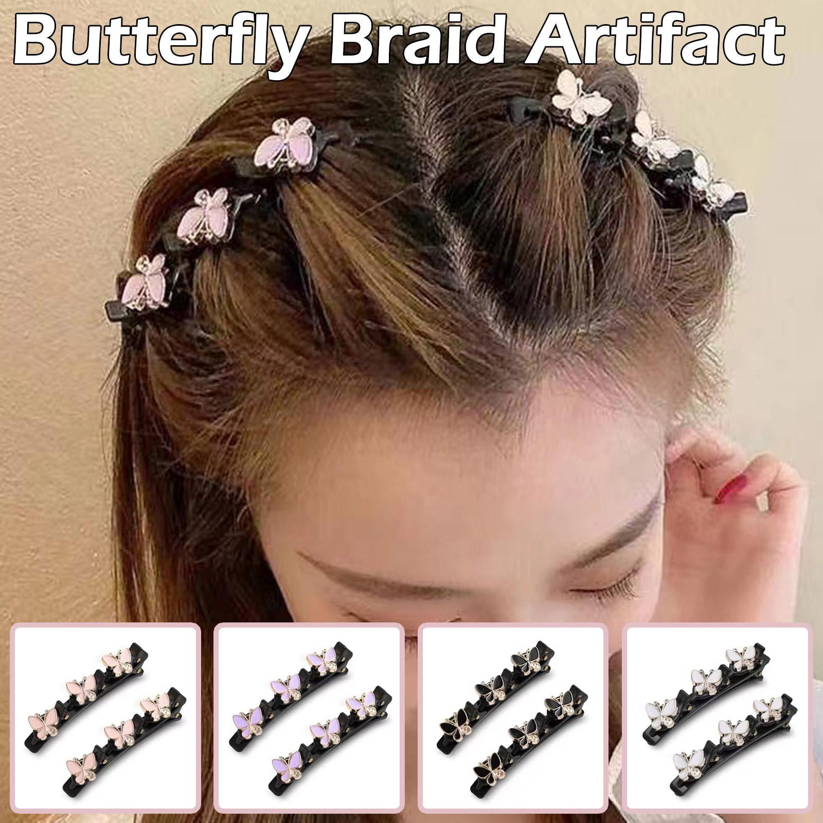 Satin Fabric Hair Bands Chopped Hairpin Duckbill Clip, Rhinestone Hair ...