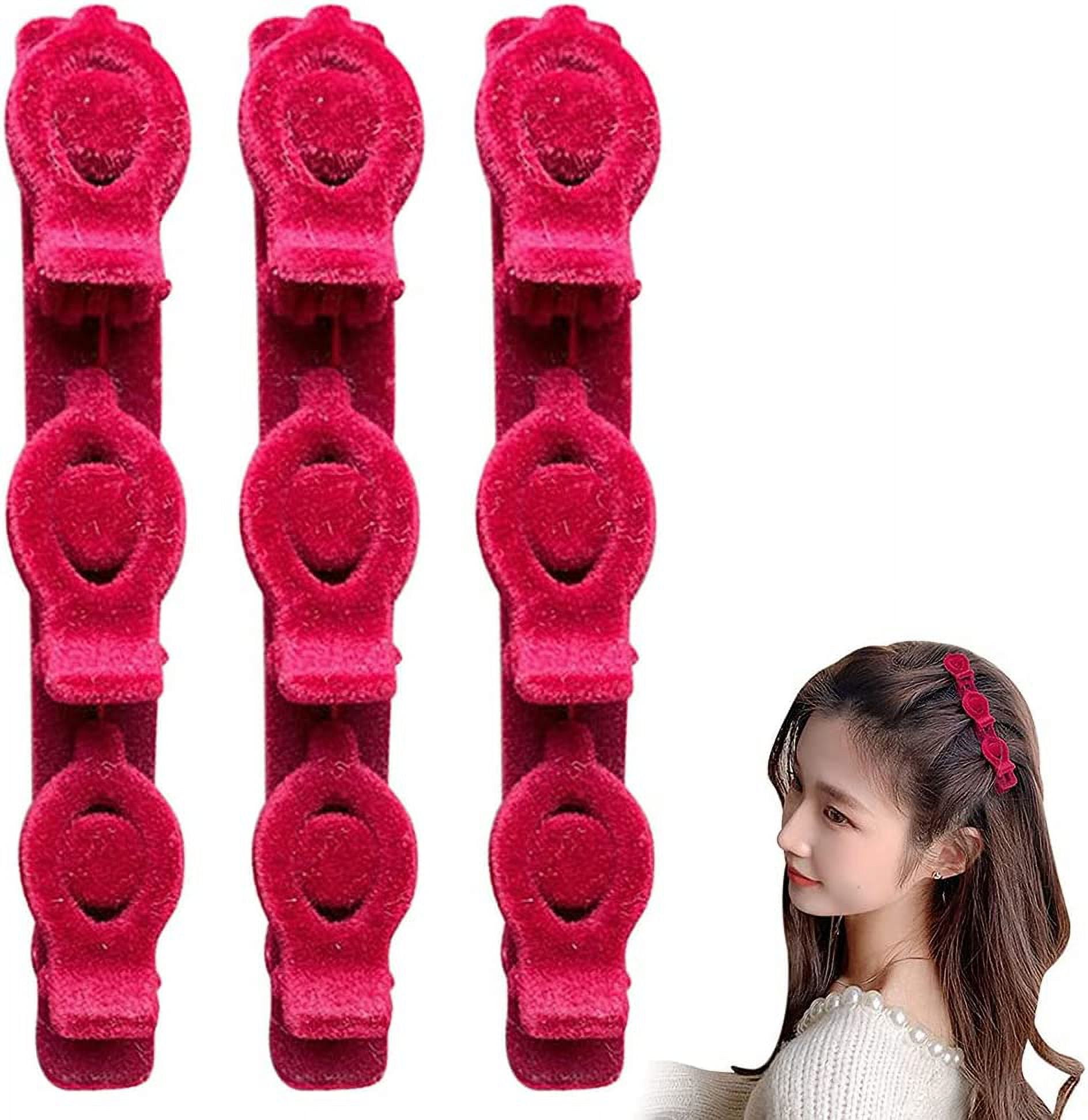 Satin Fabric Hair Bands,Flocking Duck Bill Styling Hair Clips,Sparkling ...