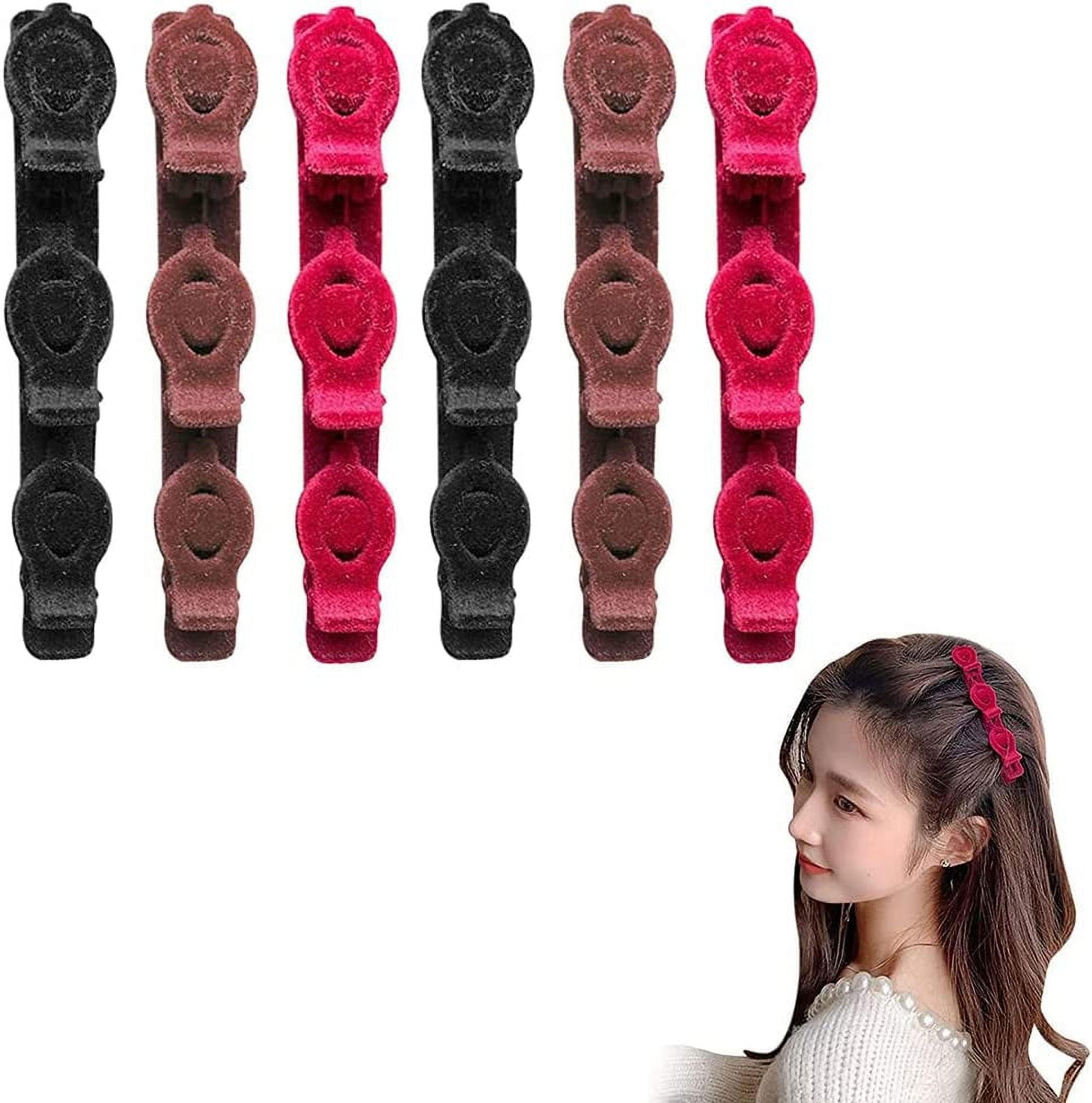 Satin Fabric Hair Bands,Flocking Duck Bill Styling Hair Clips,Sparkling ...