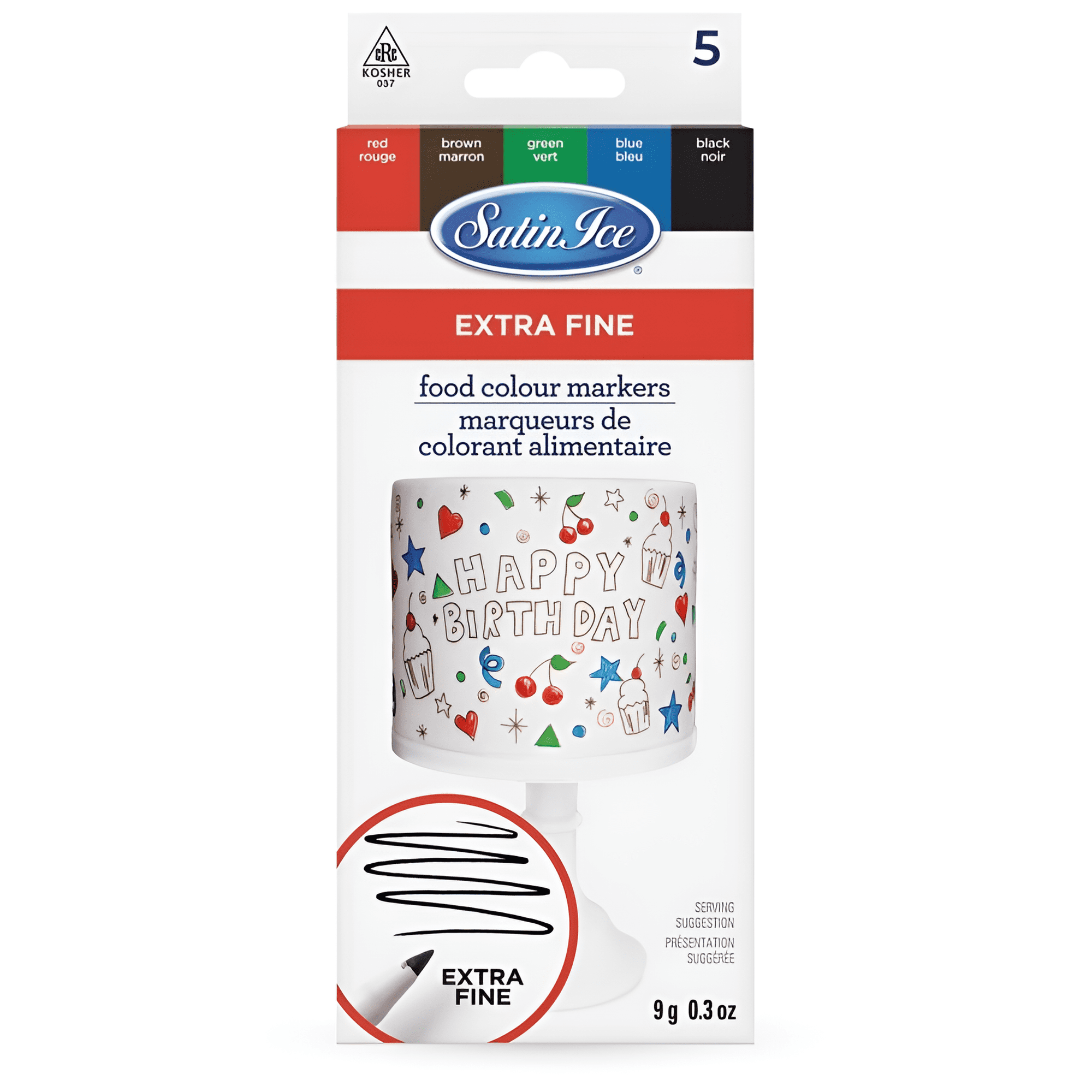 Satin Fine Foods Food Markers Primary XFine - Walmart.com
