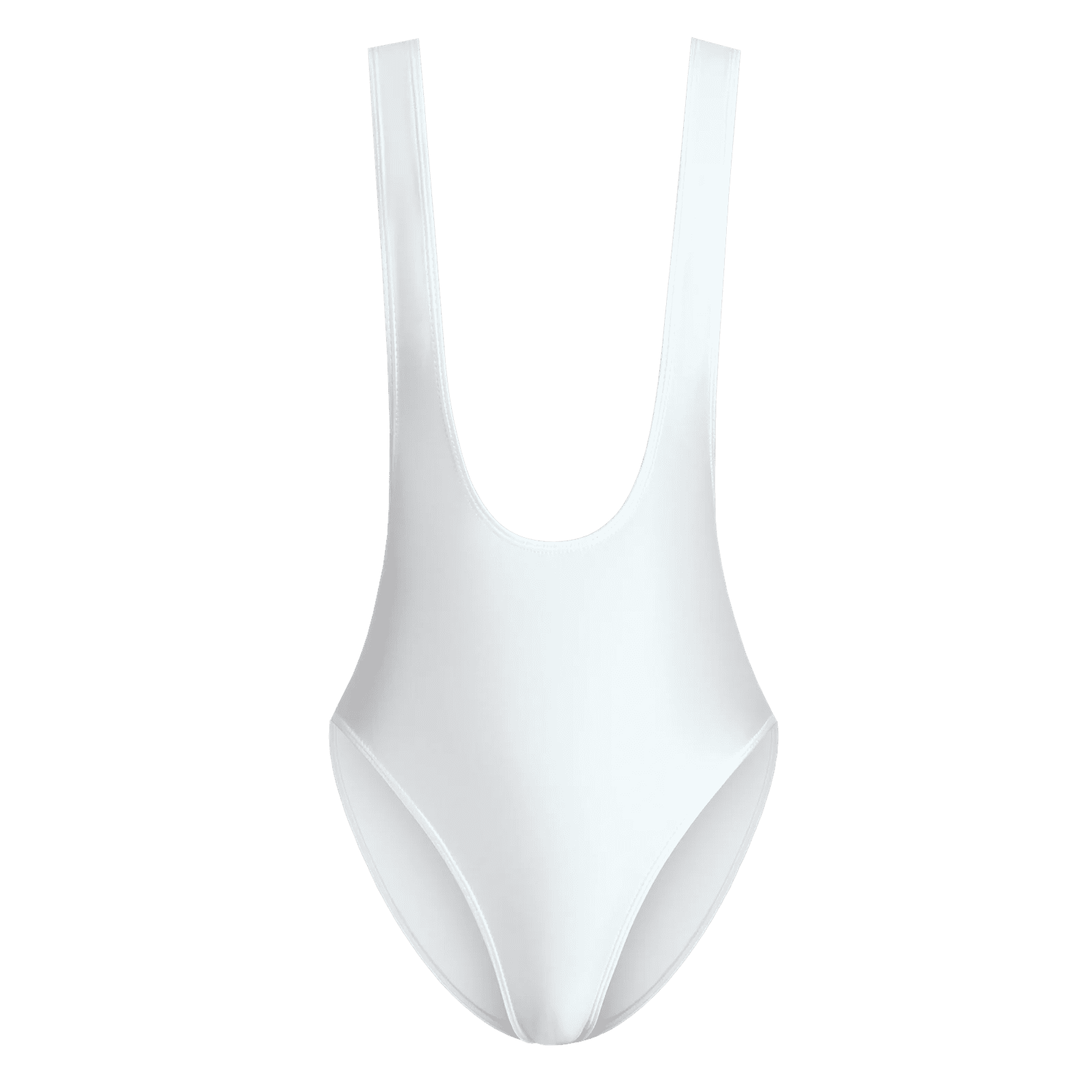 Satin Glossy Leotards Sexy High Cut Bikini Body Shaping Bodysuit Beach