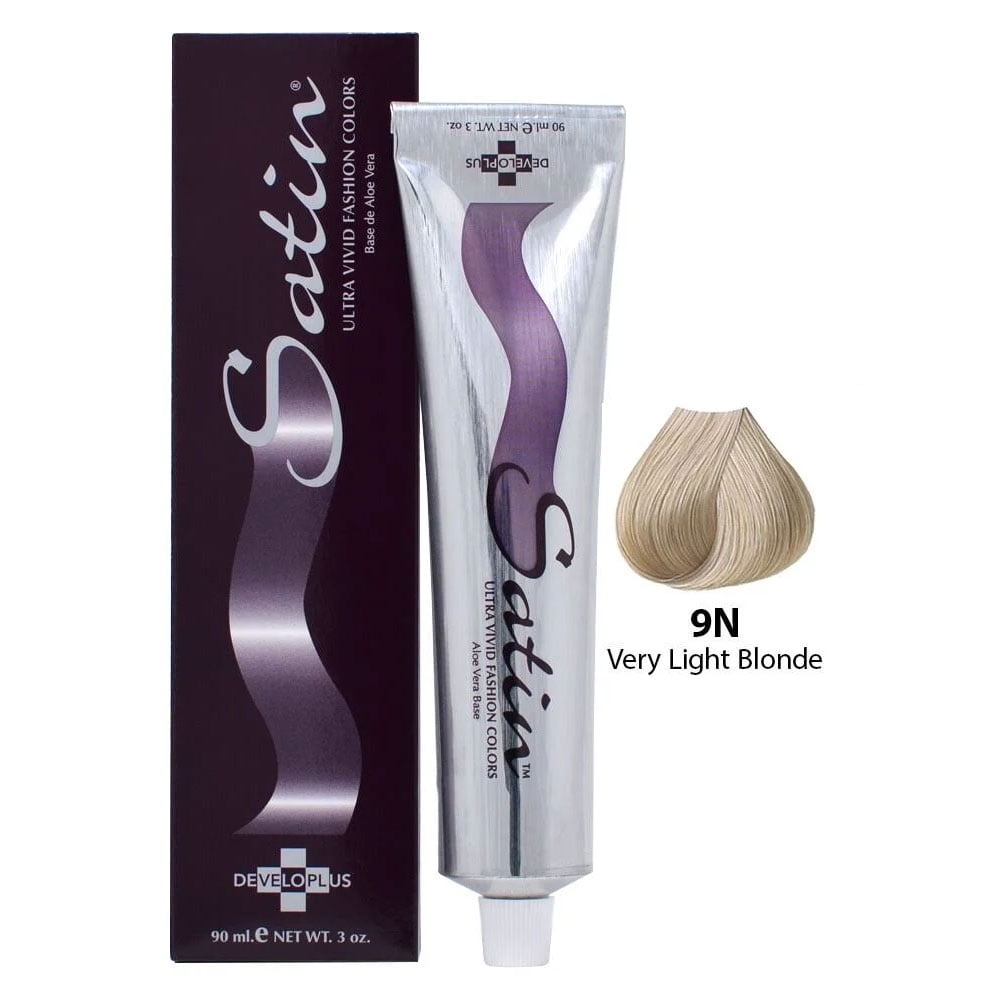 Satin Hair Color 9N Very Light Blonde, 3 Oz - Walmart.com