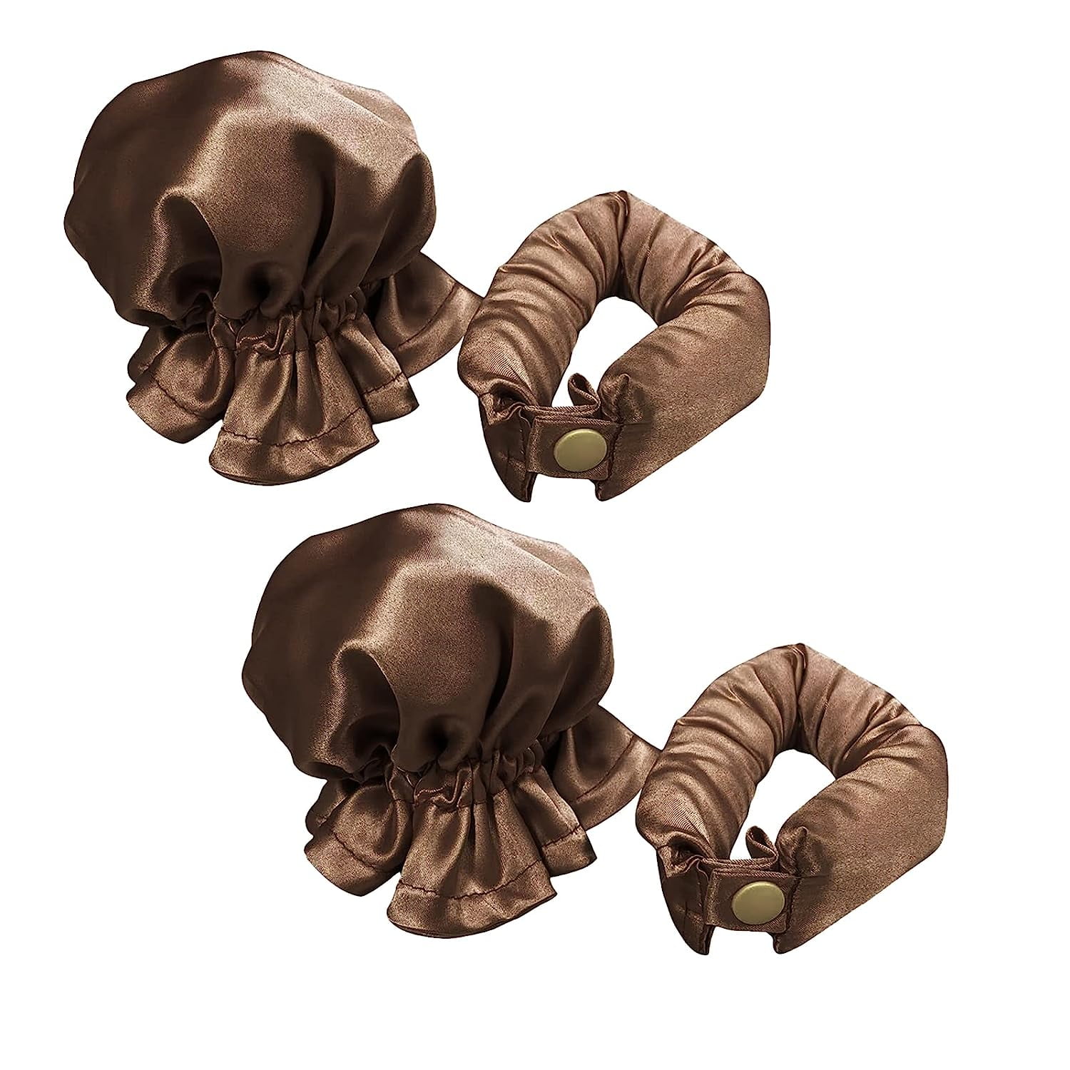 Satin Heatless Curling Set - Curling Stick + Curly Hair Cover, Zero ...