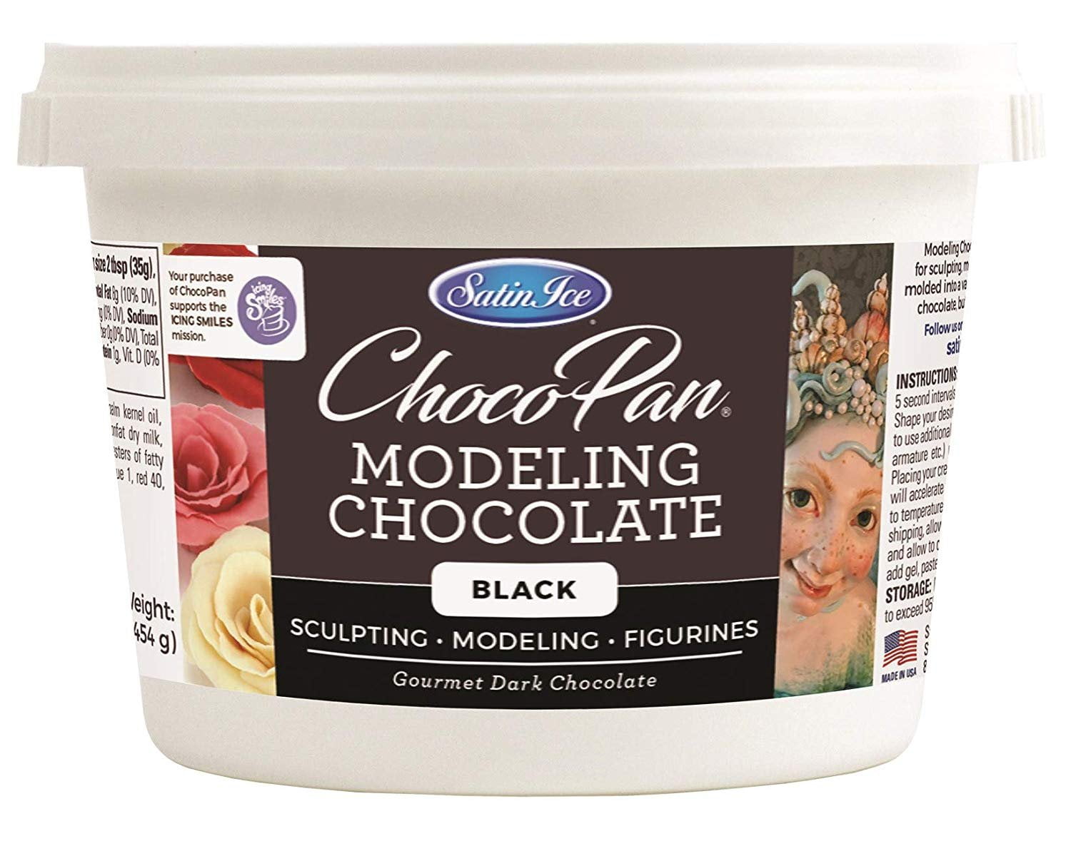 Satin Ice ChocoPan Black Modeling Chocolate, 1 Pound - Walmart.com