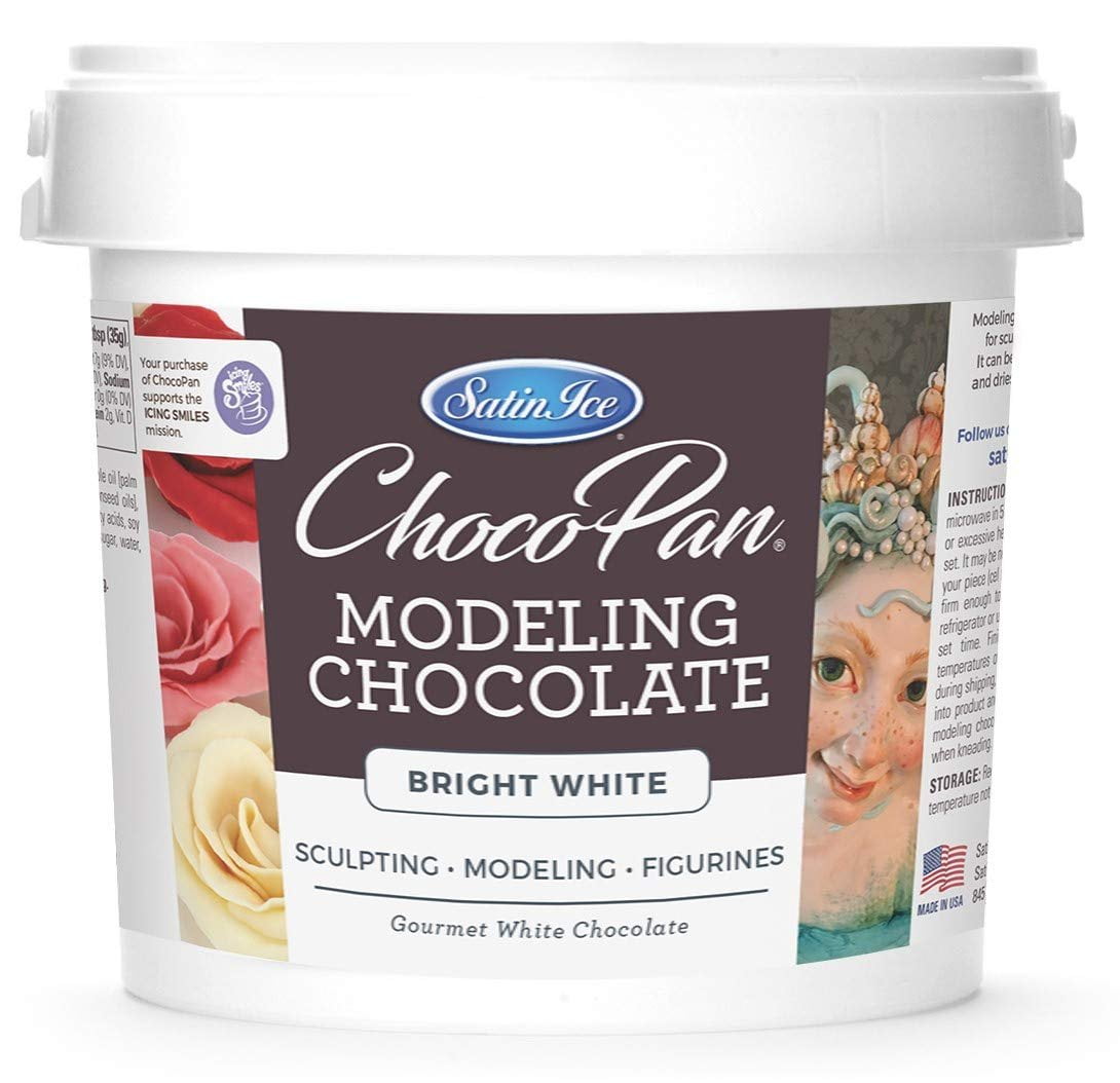 Satin Ice ChocoPan Bright White Modeling Chocolate, 10 Pound, Kosher ...