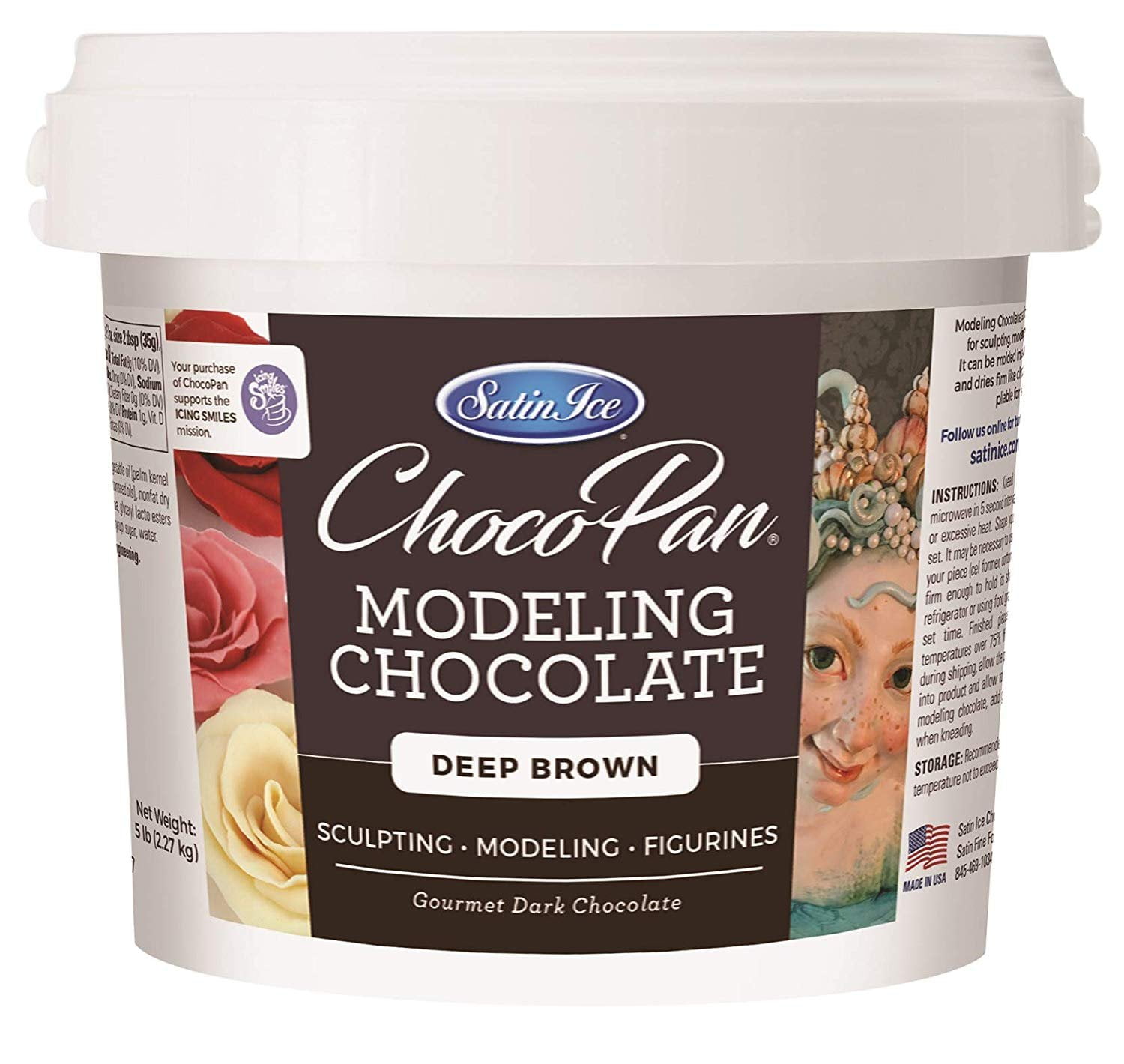 Satin Ice ChocoPan Deep Brown Modeling Chocolate, 5 Pounds - Walmart.com