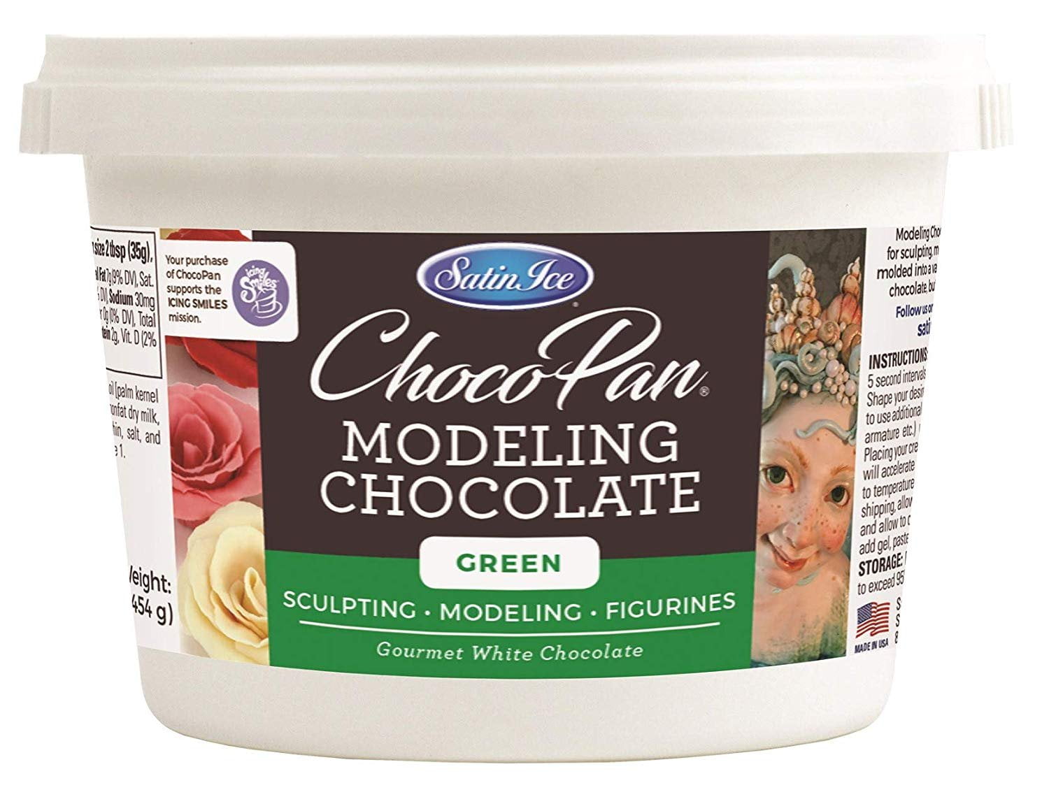 Satin Ice ChocoPan Green Modeling Chocolate, 1 Pound - Walmart.com