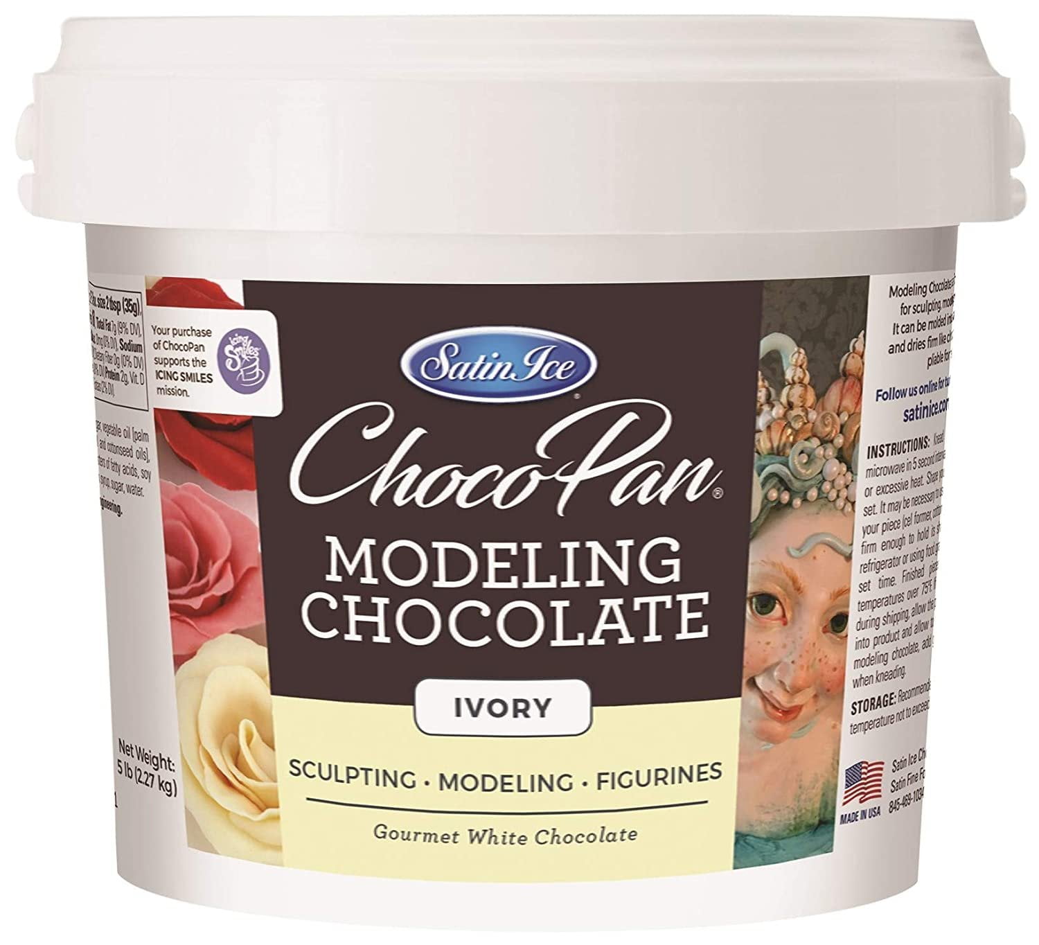 Satin Ice ChocoPan Ivory Modeling Chocolate, 5 Pounds - Walmart.com