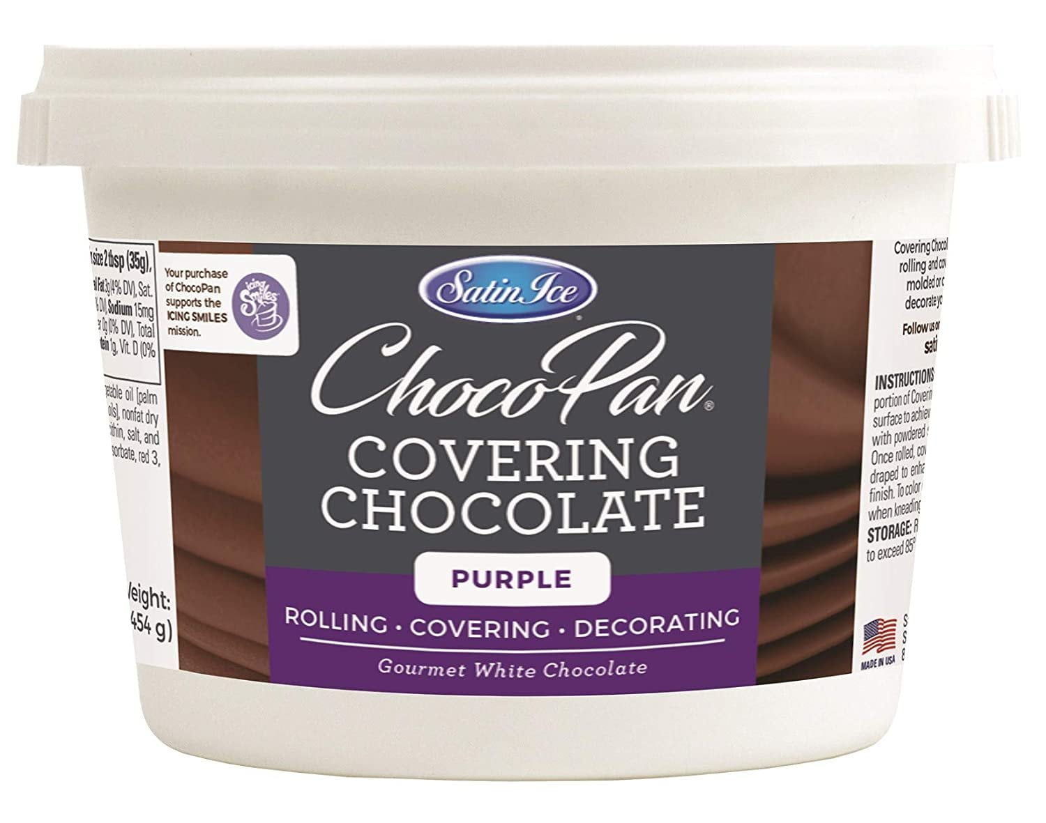 Satin Ice ChocoPan Purple Covering Chocolate, 1 Pound - Walmart.com