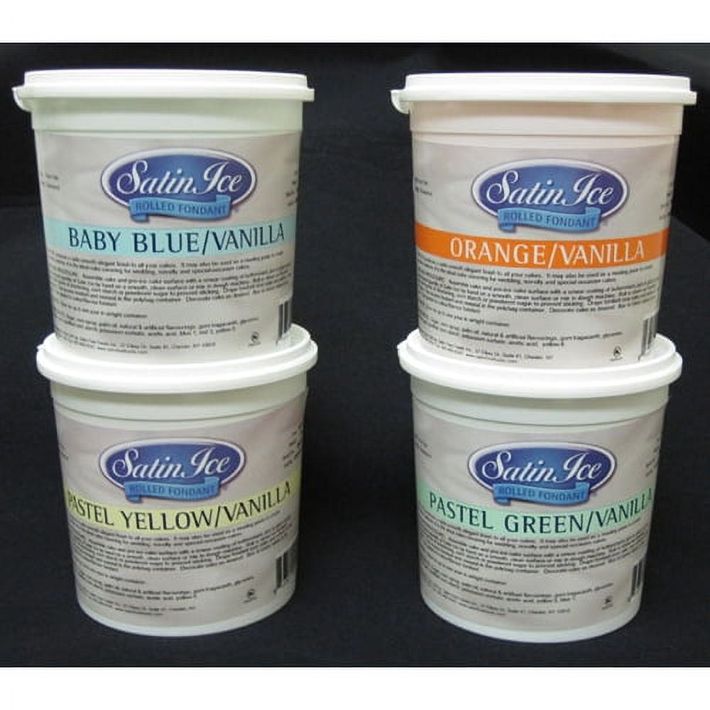 Satin Ice Fondant Vanilla Flavour 2 Lbs Blue - Walmart.com