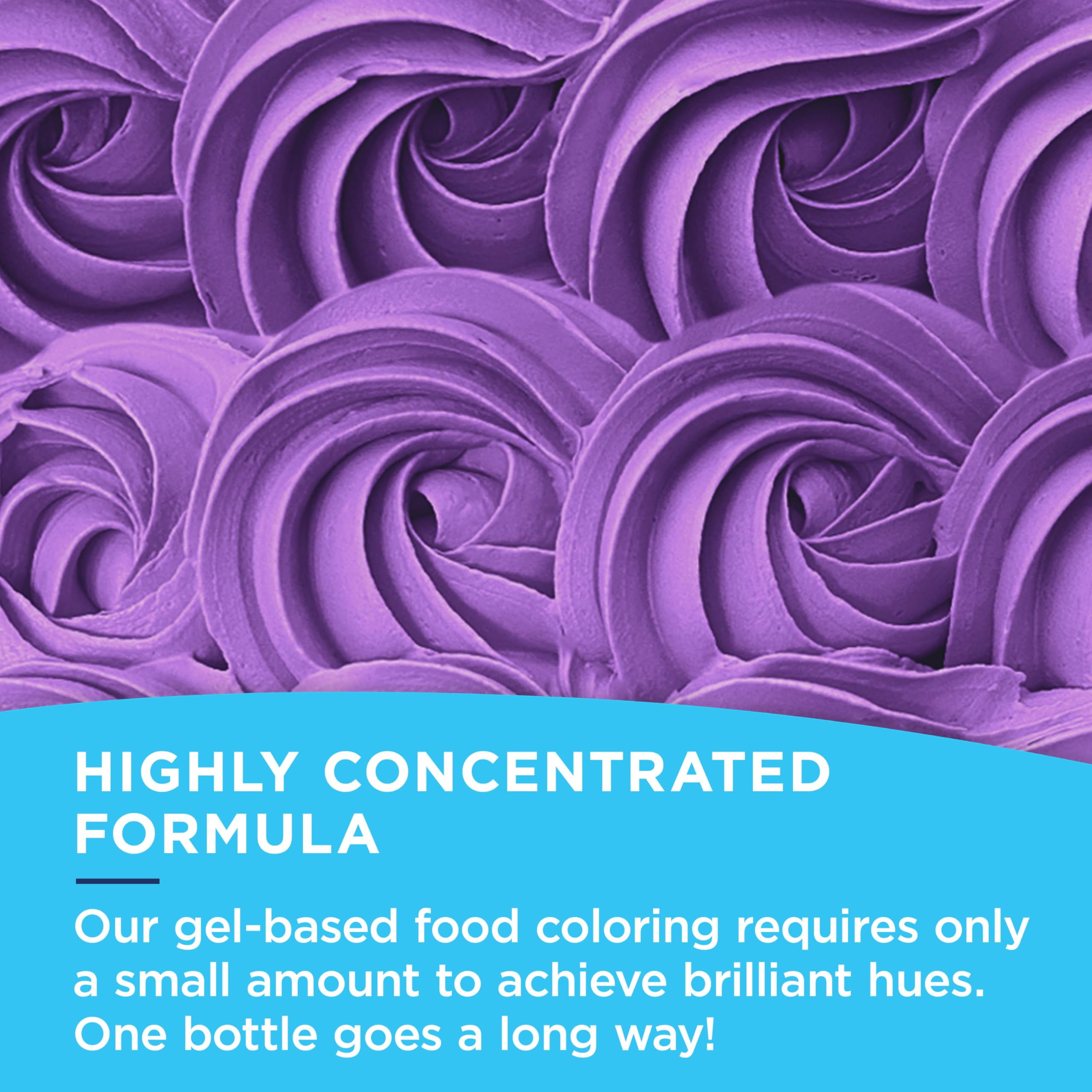 Satin Ice Food SCH4 Color Liquid Gel, 0.61 fl oz Bottle, Purple ...