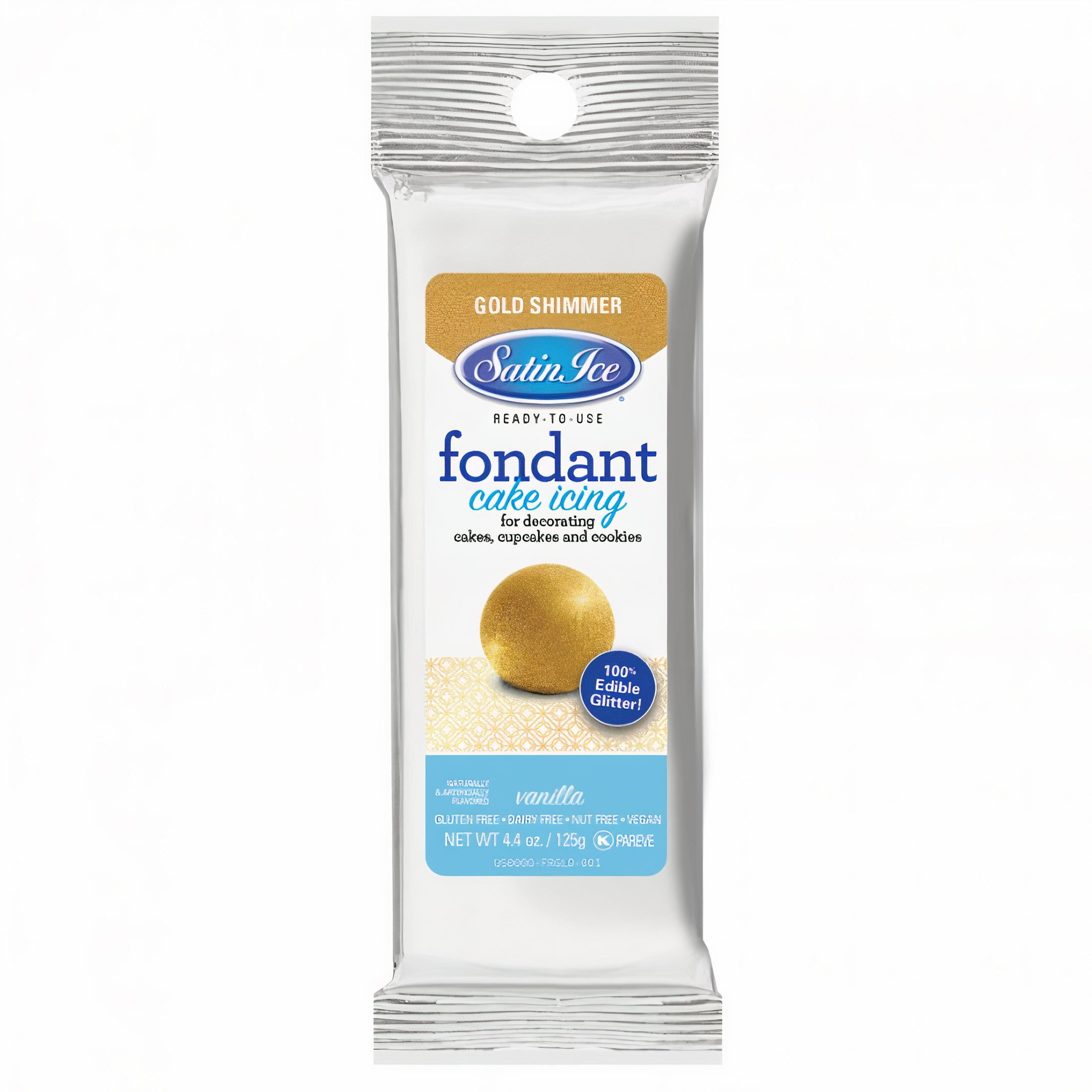 Satin Ice Gold Shimmer Fondant - Walmart.com