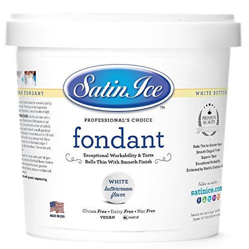 Satin Ice White Buttercream Fondant, 10 Pounds - Walmart.com