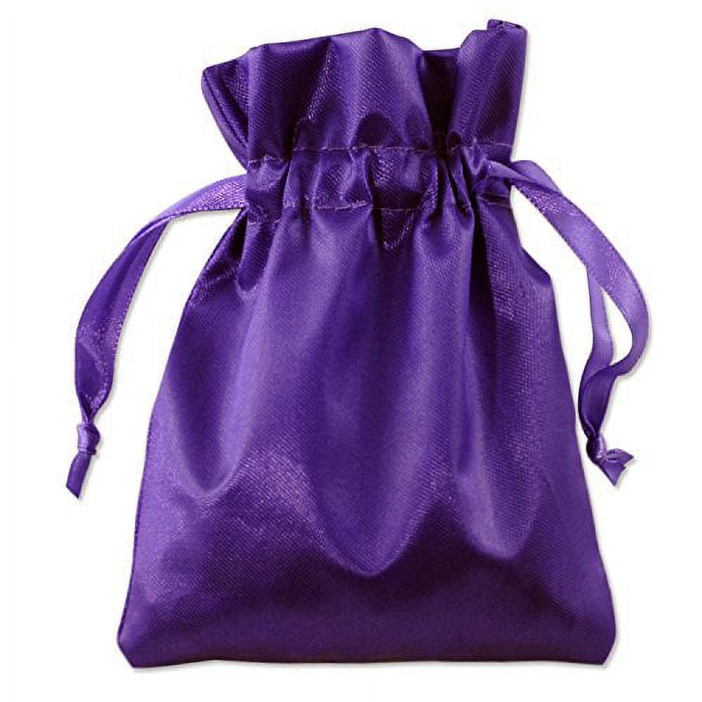 Satin Jewelry Pouch 3x4 Purple - Drawstring Gift Bags - Walmart.com