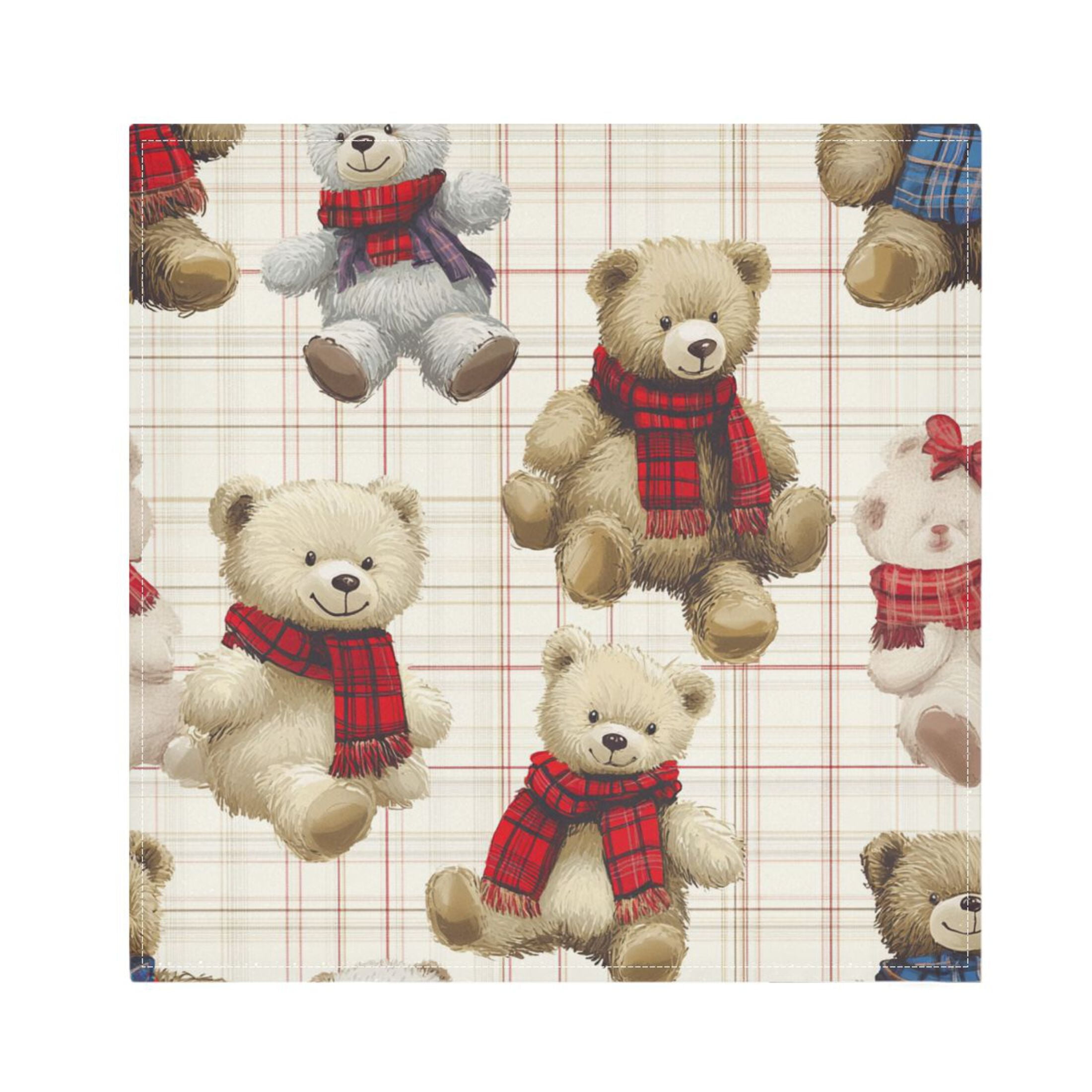 Satin Native Fab Cotton Dinner Napkin Bear Charmin Reusable - Walmart.com