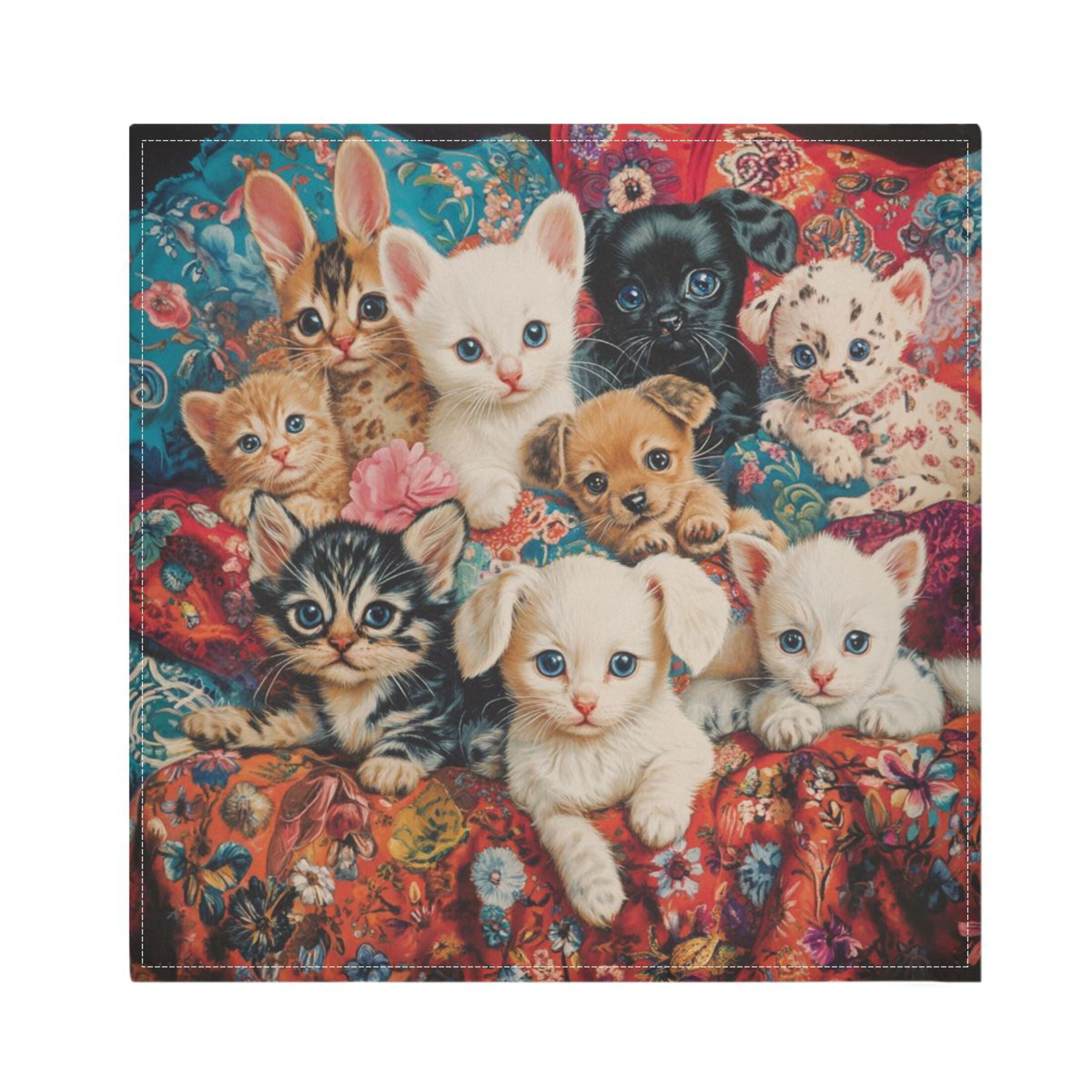 Satin Native Fab Cotton Dinner Napkin Cozy Companions Together Reusable ...