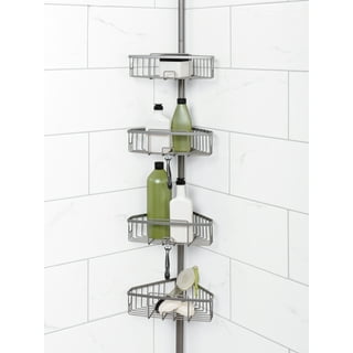 Kenney 4 Way Adjustable Metal Shower Caddy, Chrome - Walmart.com