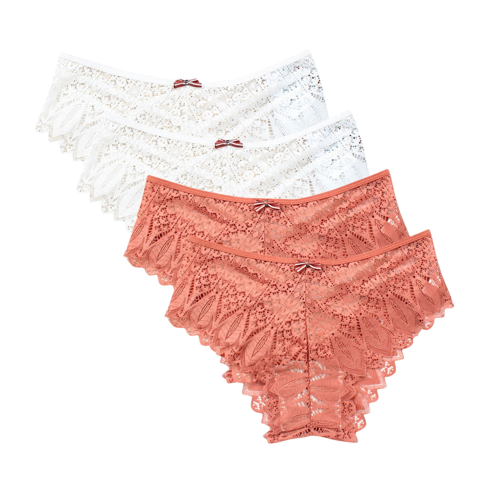 Satin Panties for Women 4pc Panties for Women Lace Thong Lace ...