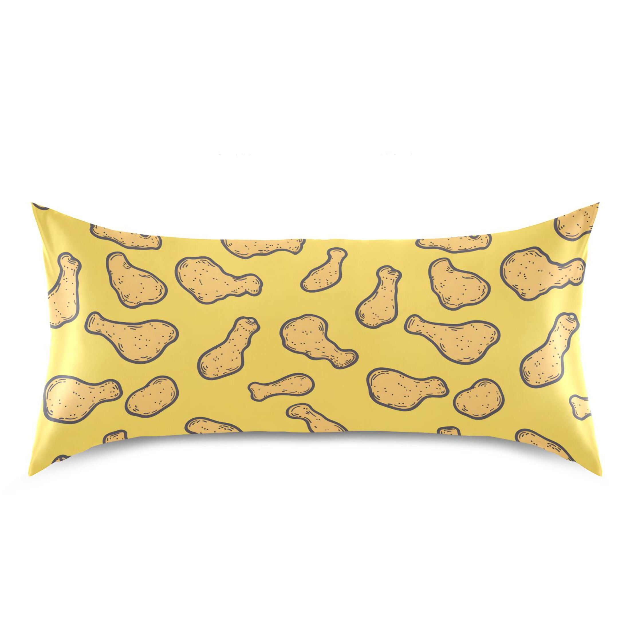 Satin Pillow Case Chicken Legs King Silk Pillow Cover for Hair and Skin ...