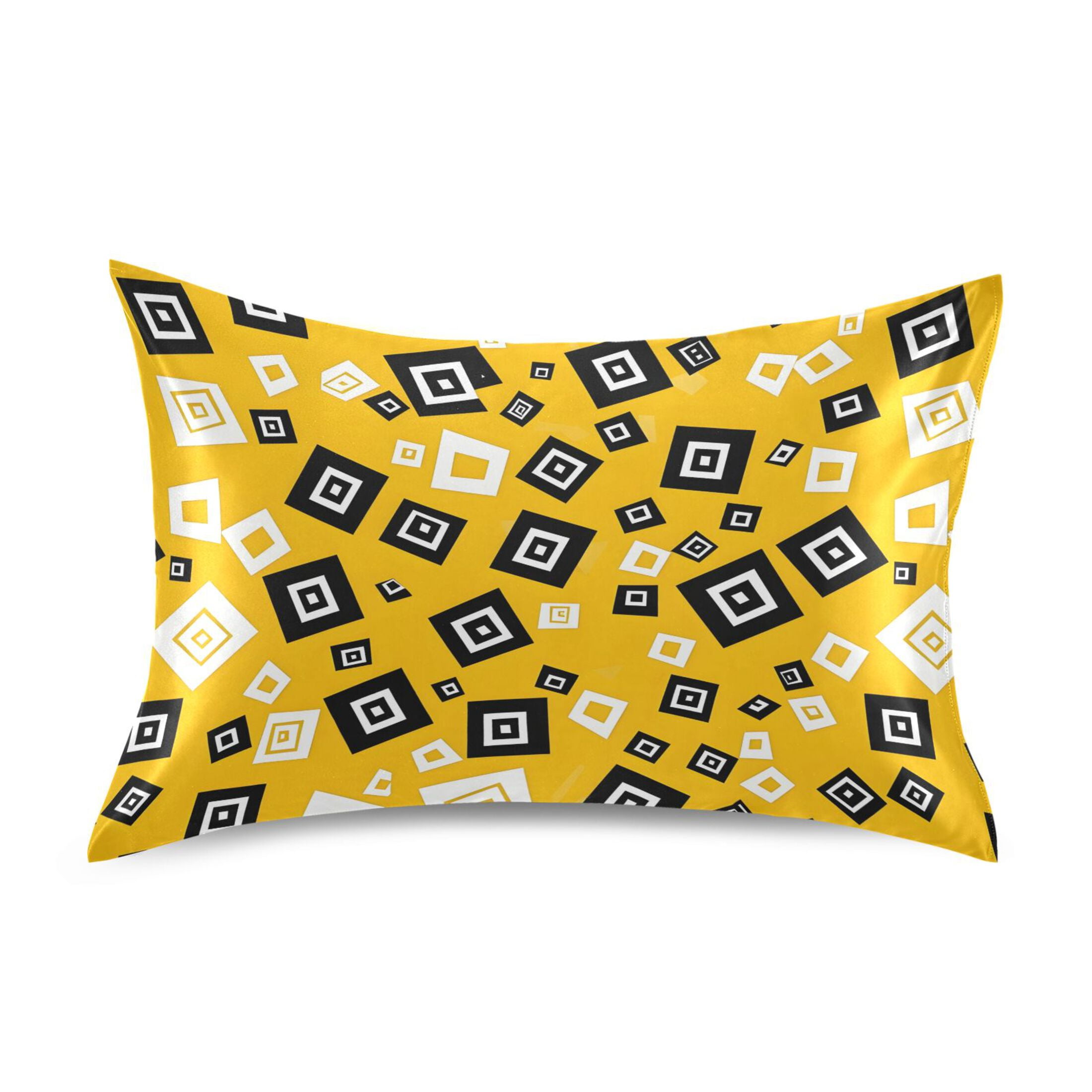 Satin Pillow Case Cube Drop Queen Silk Pillow Cover for Hair and Skin ...