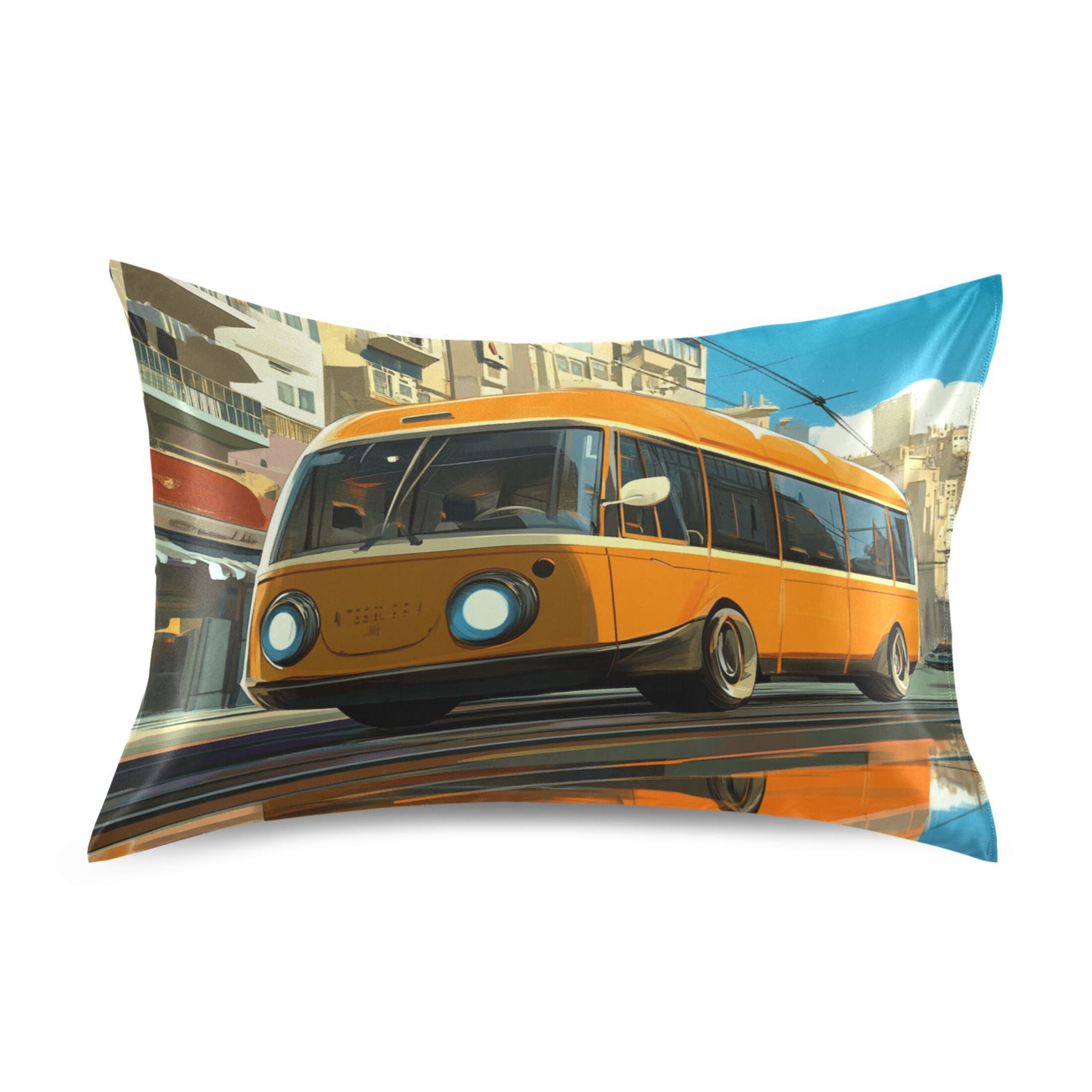 Satin Pillow Case Standard Silk Pillow Cover for Hair and Skin Envelope ...
