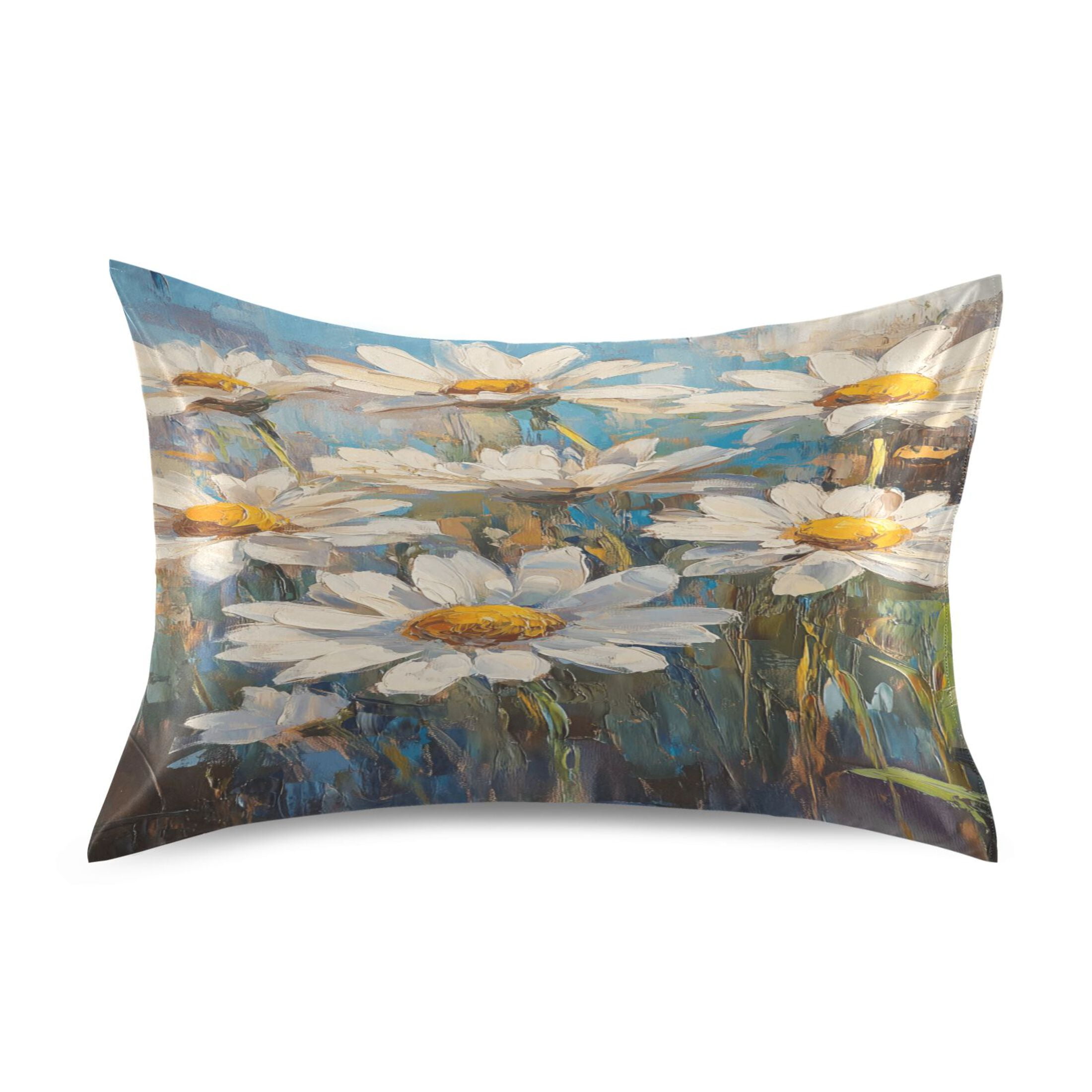 Satin Pillow Case Standard Silk Pillow Cover for Hair and Skin Envelope ...