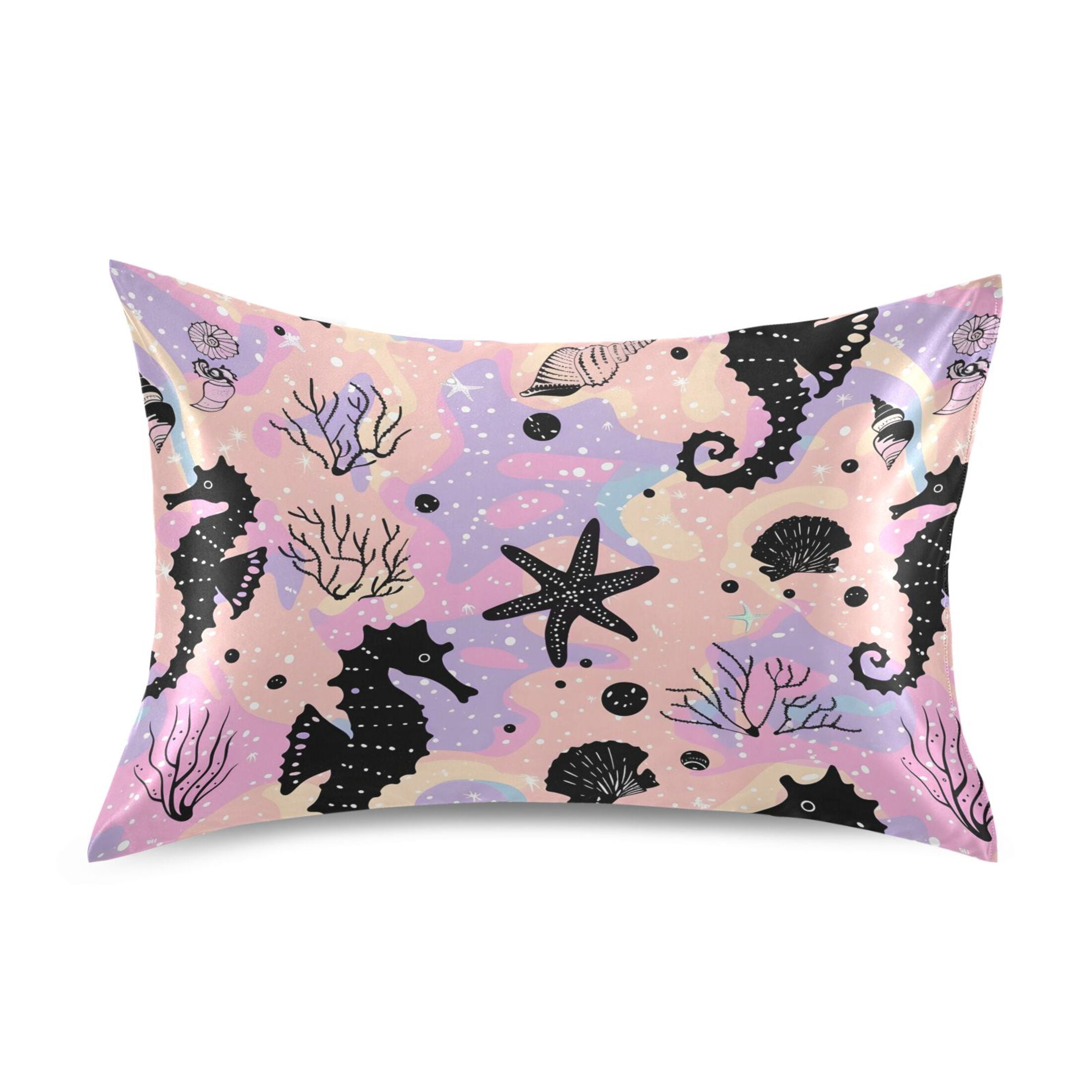 Satin Pillow Case Standard Silk Pillow Cover for Hair and Skin Envelope ...