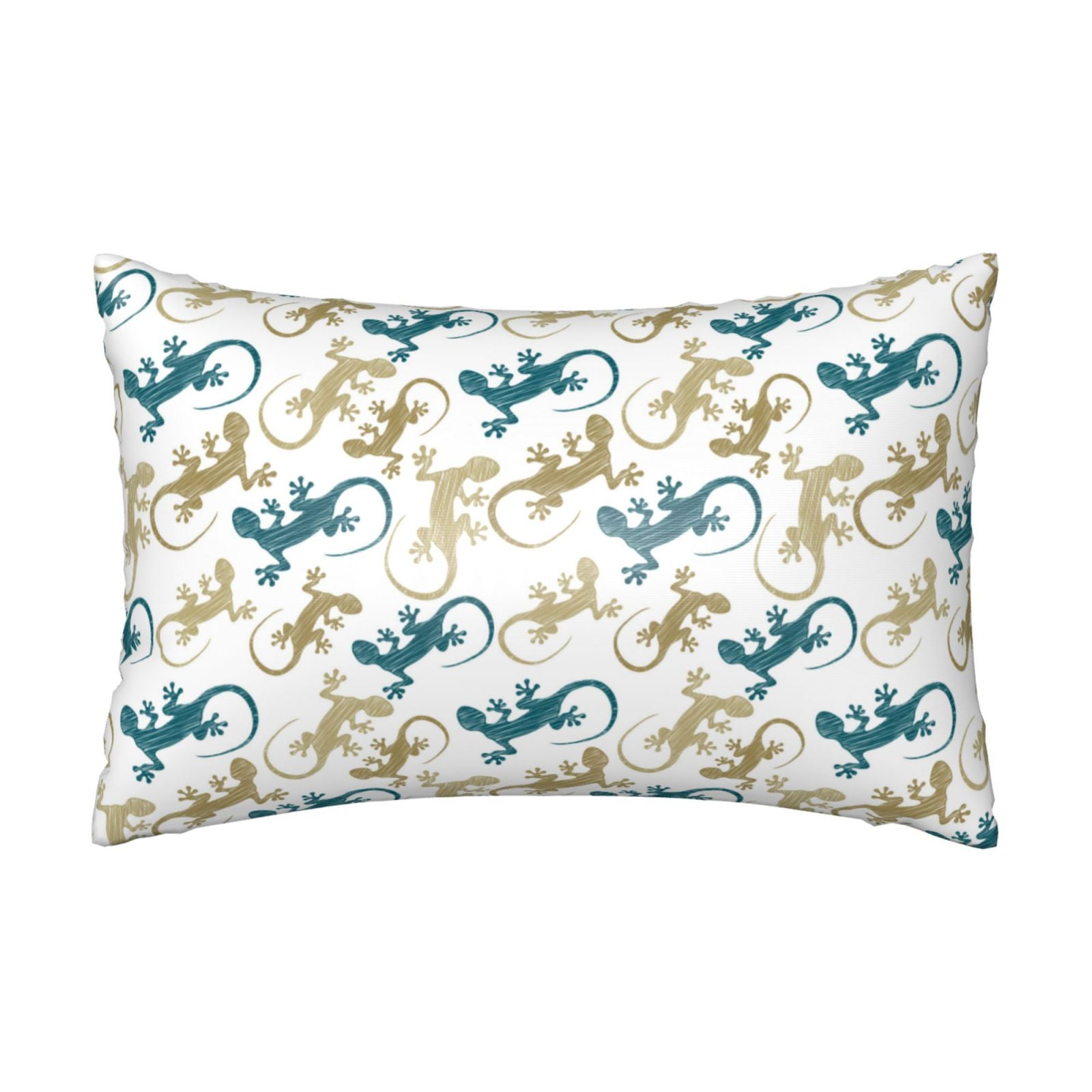 Satin Pillowcase For Hair And Skin, Artistic Cute Lizard Gecko_A Soft ...