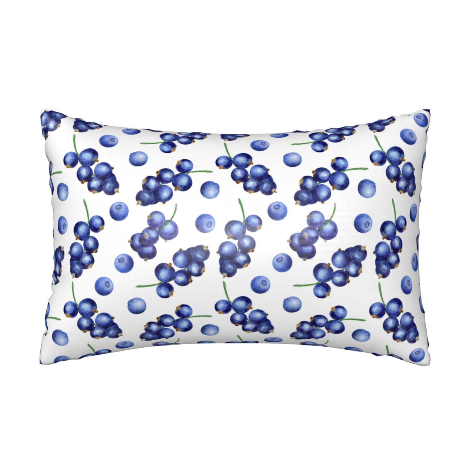Satin Pillowcase For Hair And Skin, Blueberry Print Pattern Soft And ...