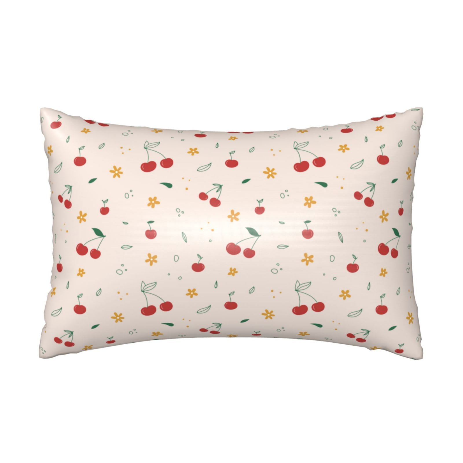 Satin Pillowcase For Hair And Skin, Cute Berry Yellow Flower Soft And ...