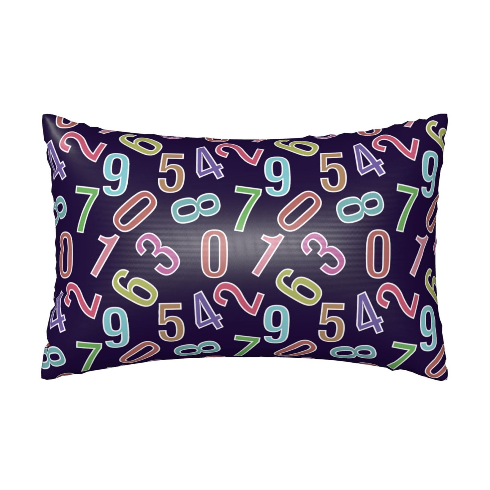Satin Pillowcase For Hair And Skin, Math Numbers Color Soft And Cooling ...