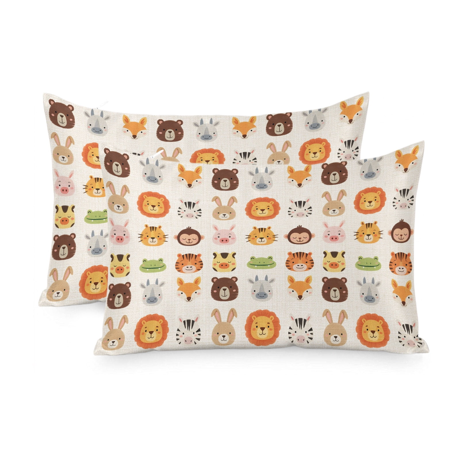 Satin Pillowcase for Hair and Skin King Size 2 Pack Animal Zoo Satin ...