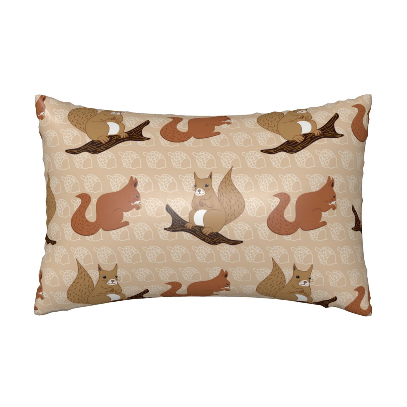 Satin Pillowcase for Hair and Skin, Squirrel nut backgrounds Soft and ...