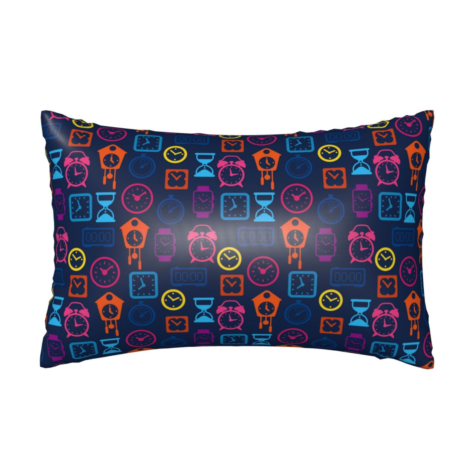 Satin Pillowcase With Zipper For Hair And Skin, Color Clock Soft ...