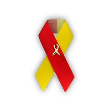 Satin Red & Yellow Ribbon Pins - Walmart.com