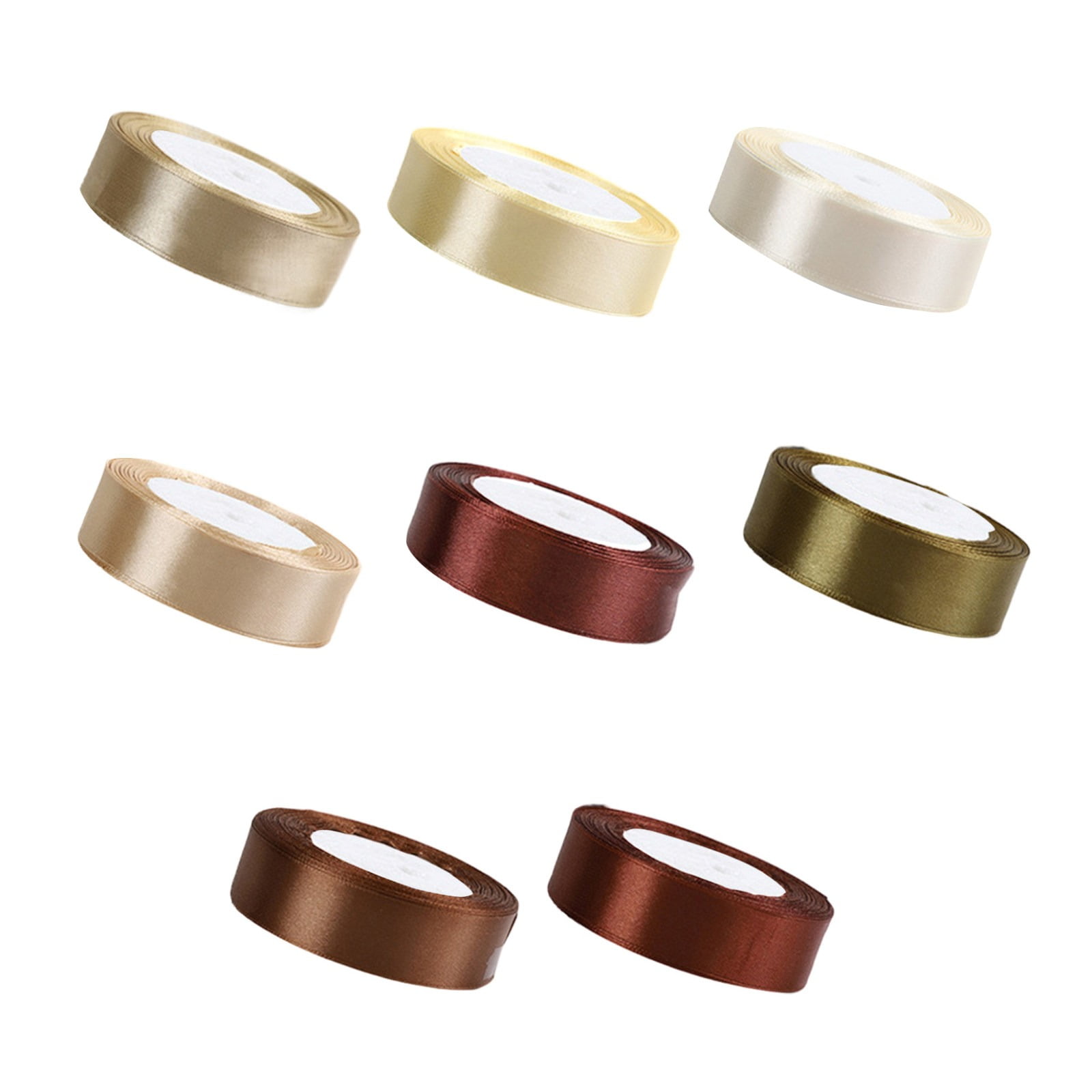 Satin Ribbon Christmas Ribbon Wedding Birthday 8 Colors Solid Ribbon ...